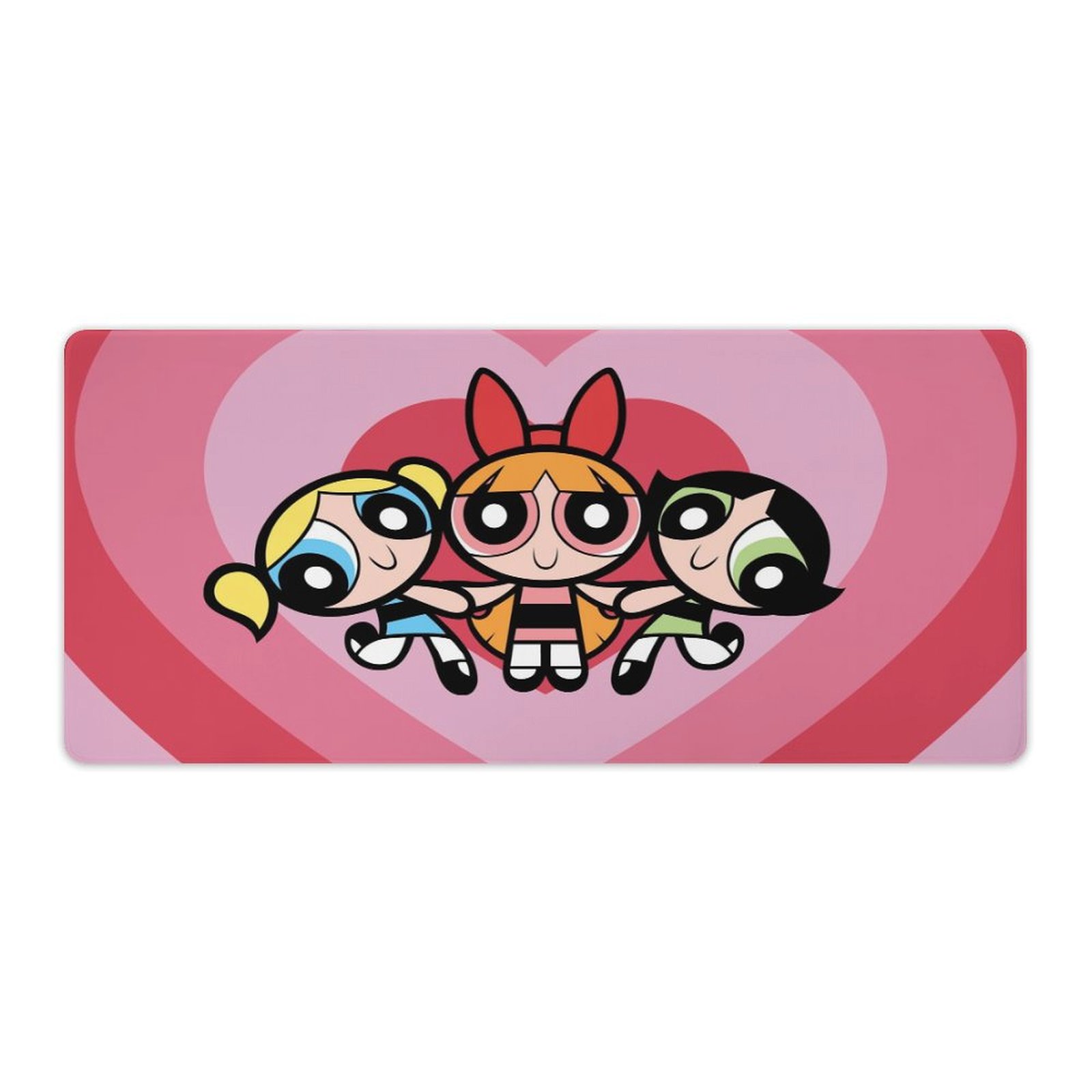Powerpuff Girls Mouse Pad with Stitched Edge Desk Mat Keyboard Pad for ...