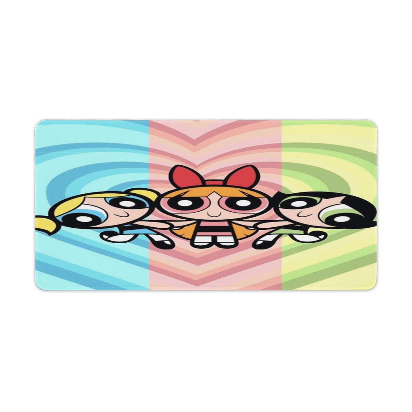 Powerpuff Girls Mouse Pad with Stitched Edge Desk Mat Keyboard Pad for ...