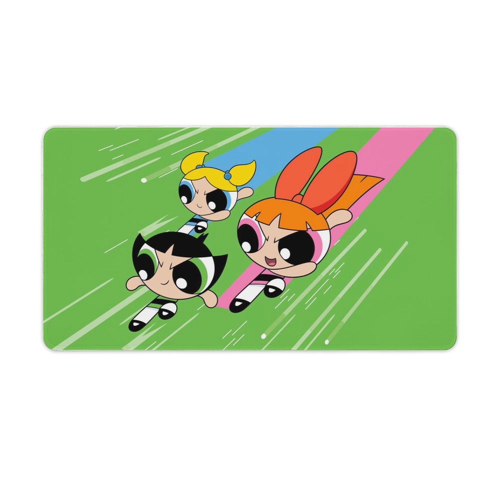 Powerpuff Girls Mouse Pad with Stitched Edge Desk Mat Keyboard Pad for ...