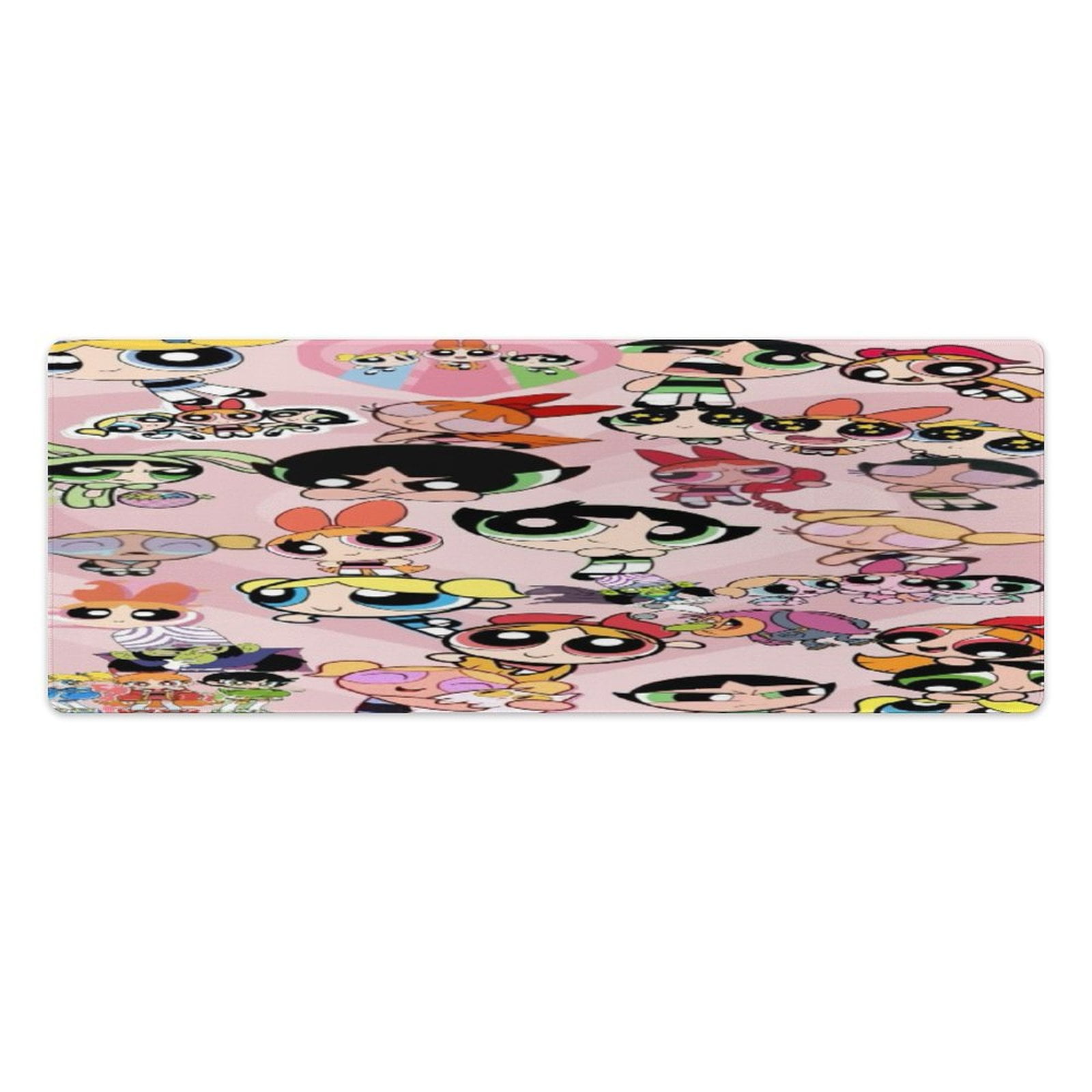 Powerpuff Girls Mouse Pad with Stitched Edge Desk Mat Keyboard Pad for ...