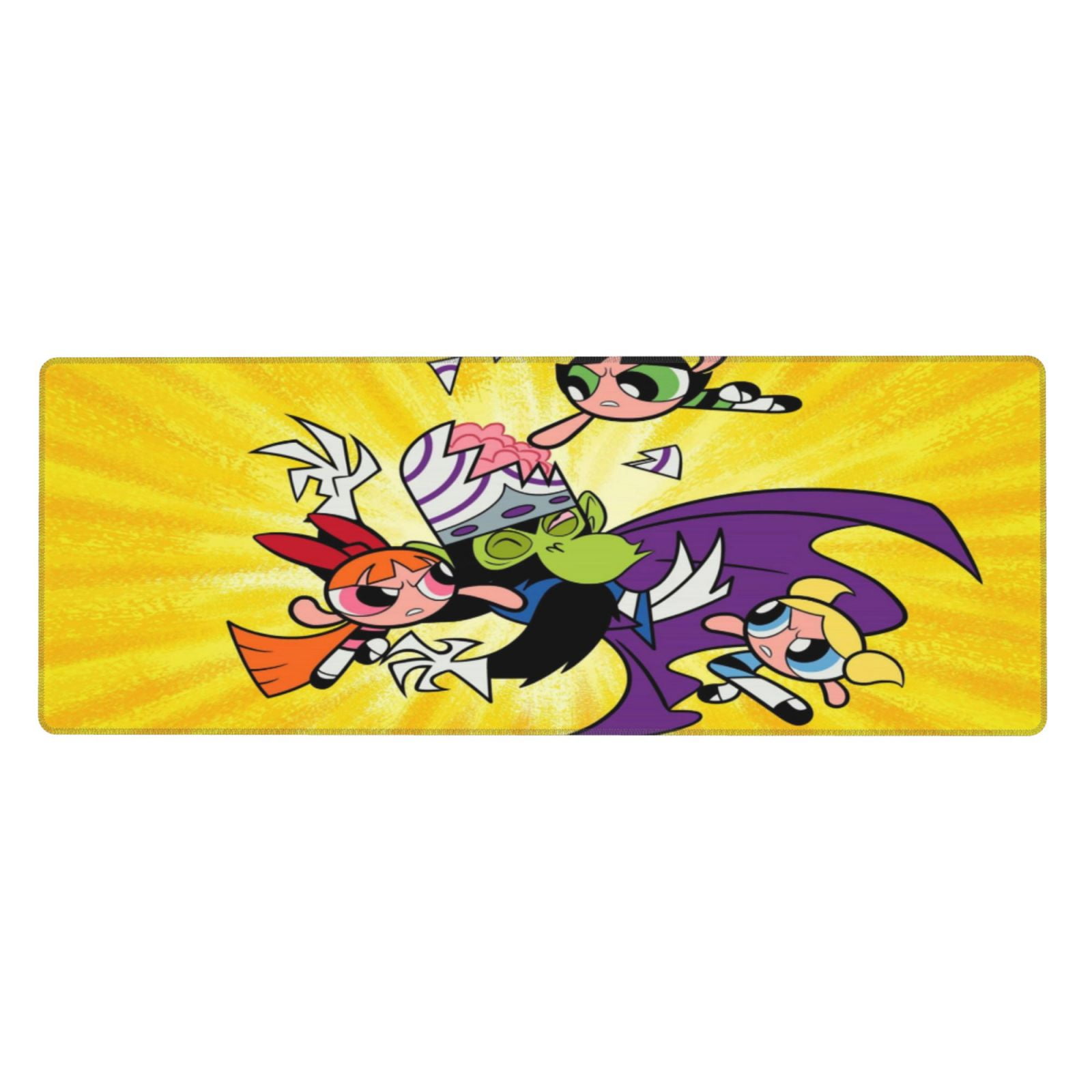 Powerpuff Girls Mouse Pad with Stitched Edge Desk Mat Keyboard Pad for ...