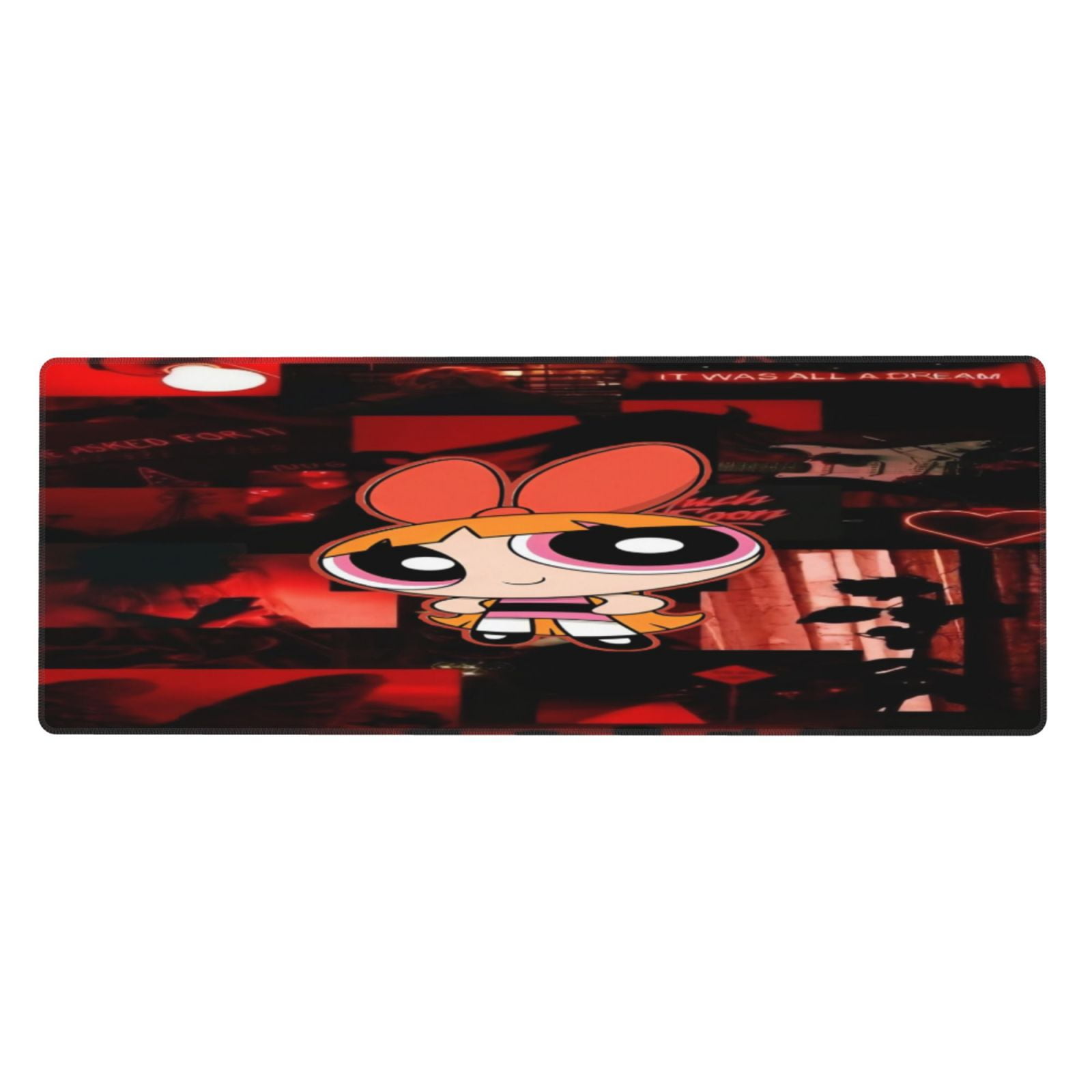 Powerpuff Girls Mouse Pad with Stitched Edge Desk Mat Keyboard Pad for ...
