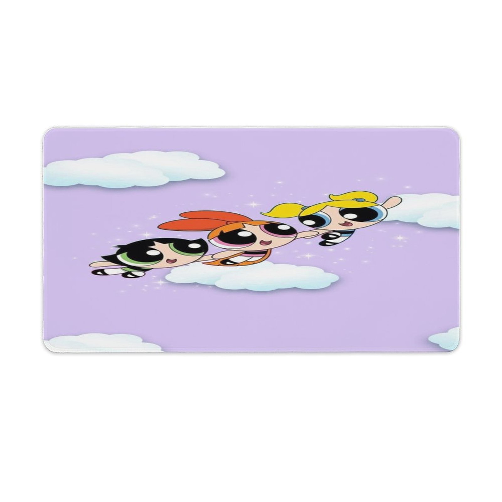 Powerpuff Girls Mouse Pad with Stitched Edge Desk Mat Keyboard Pad for ...