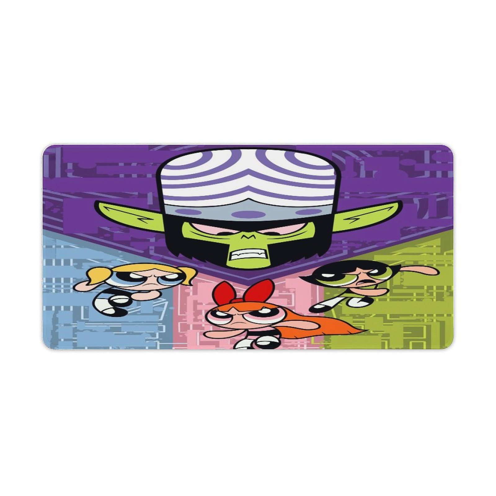 Powerpuff Girls Mouse Pad with Stitched Edge Desk Mat Keyboard Pad for ...