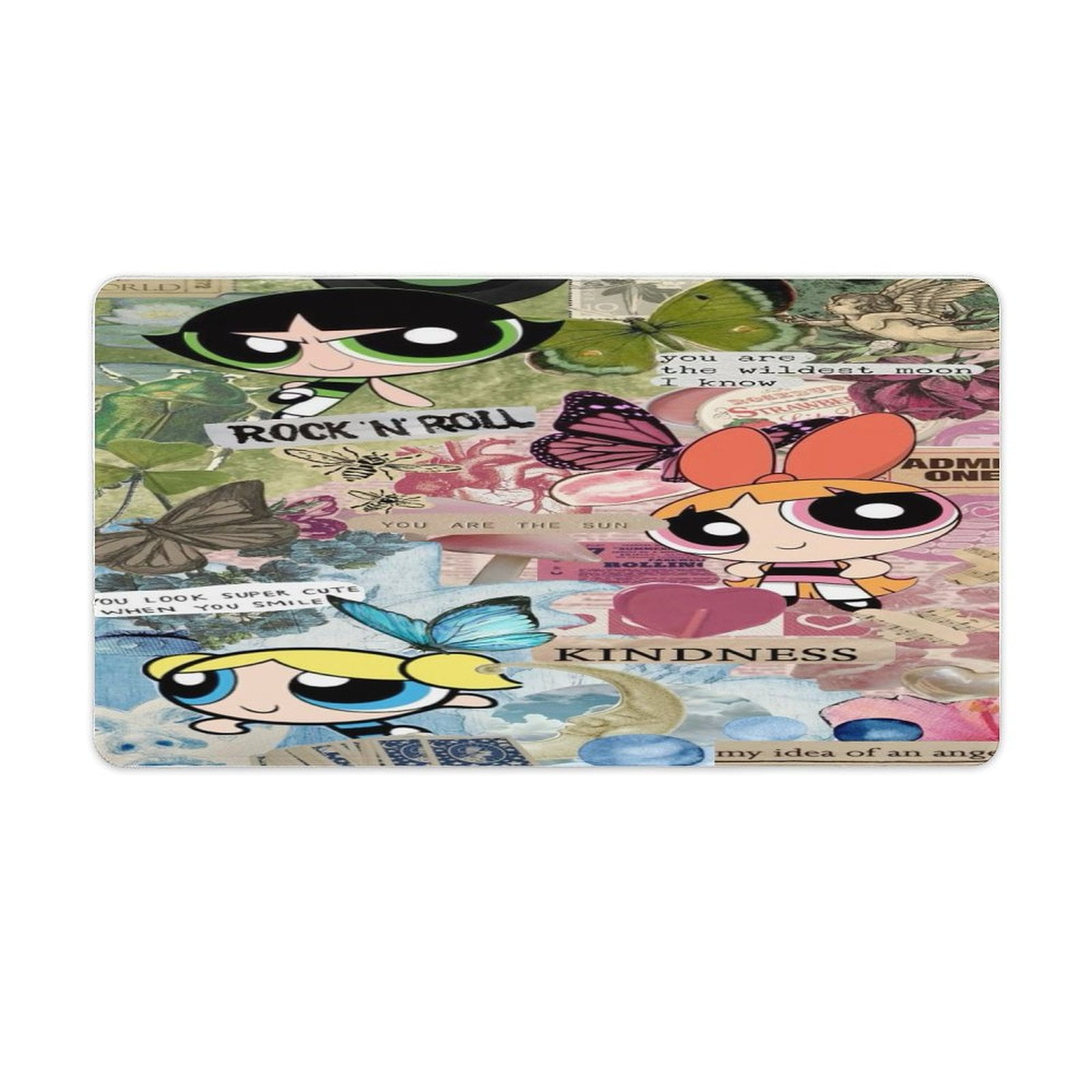 Powerpuff Girls Mouse Pad with Stitched Edge Desk Mat Keyboard Pad for ... Powerpuff Girls Mouse Pad with Stitched Edge Desk Mat Keyboard Pad for ...