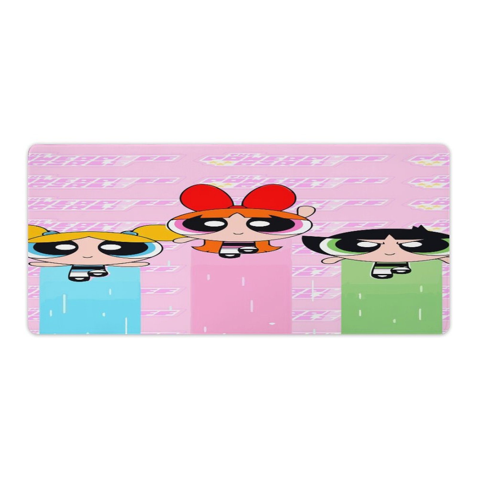 Powerpuff Girls Mouse Pad with Stitched Edge Desk Mat Keyboard Pad for ...
