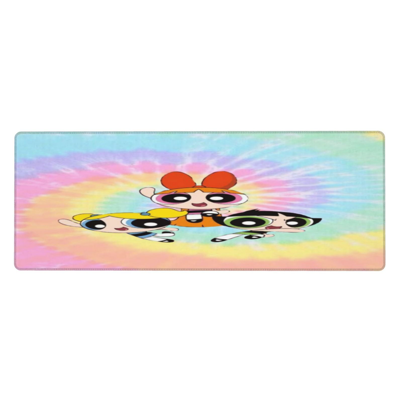 Powerpuff Girls Mouse Pad with Stitched Edge Desk Mat Keyboard Pad for ...