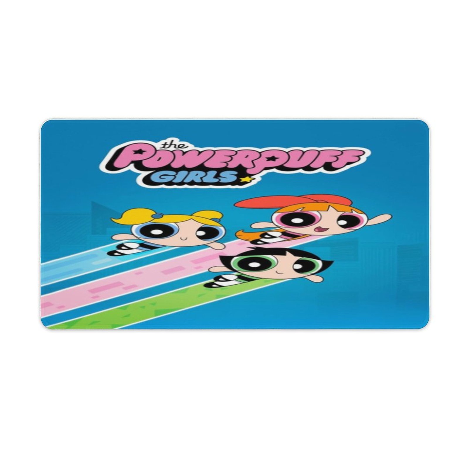 Powerpuff Girls Mouse Pad with Stitched Edge Desk Mat Keyboard Pad for ...