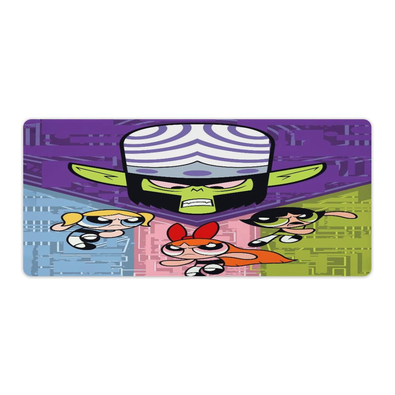 Powerpuff Girls Mouse Pad with Stitched Edge Desk Mat Keyboard Pad for ...
