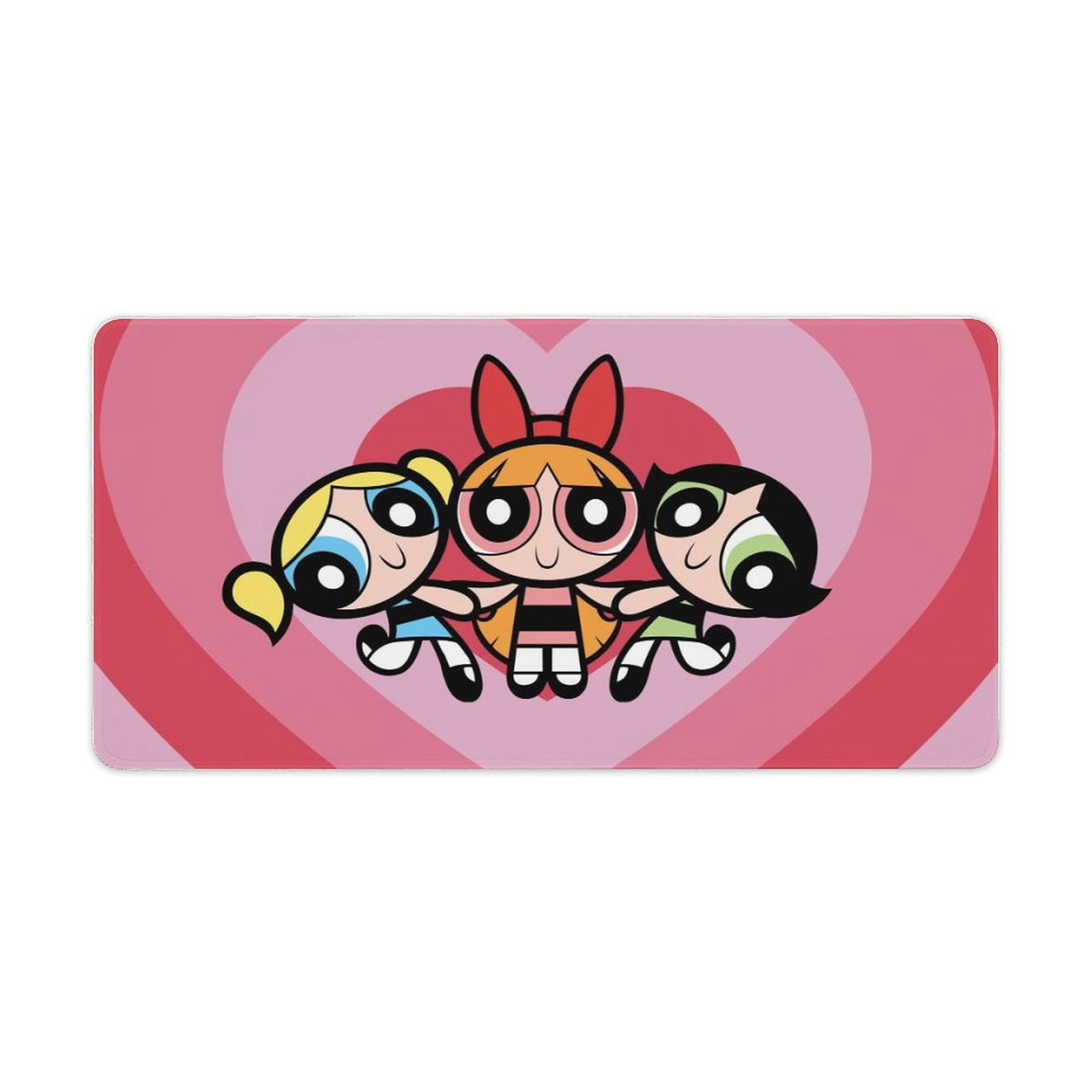 Powerpuff Girls Mouse Pad with Stitched Edge Desk Mat Keyboard Pad for ...