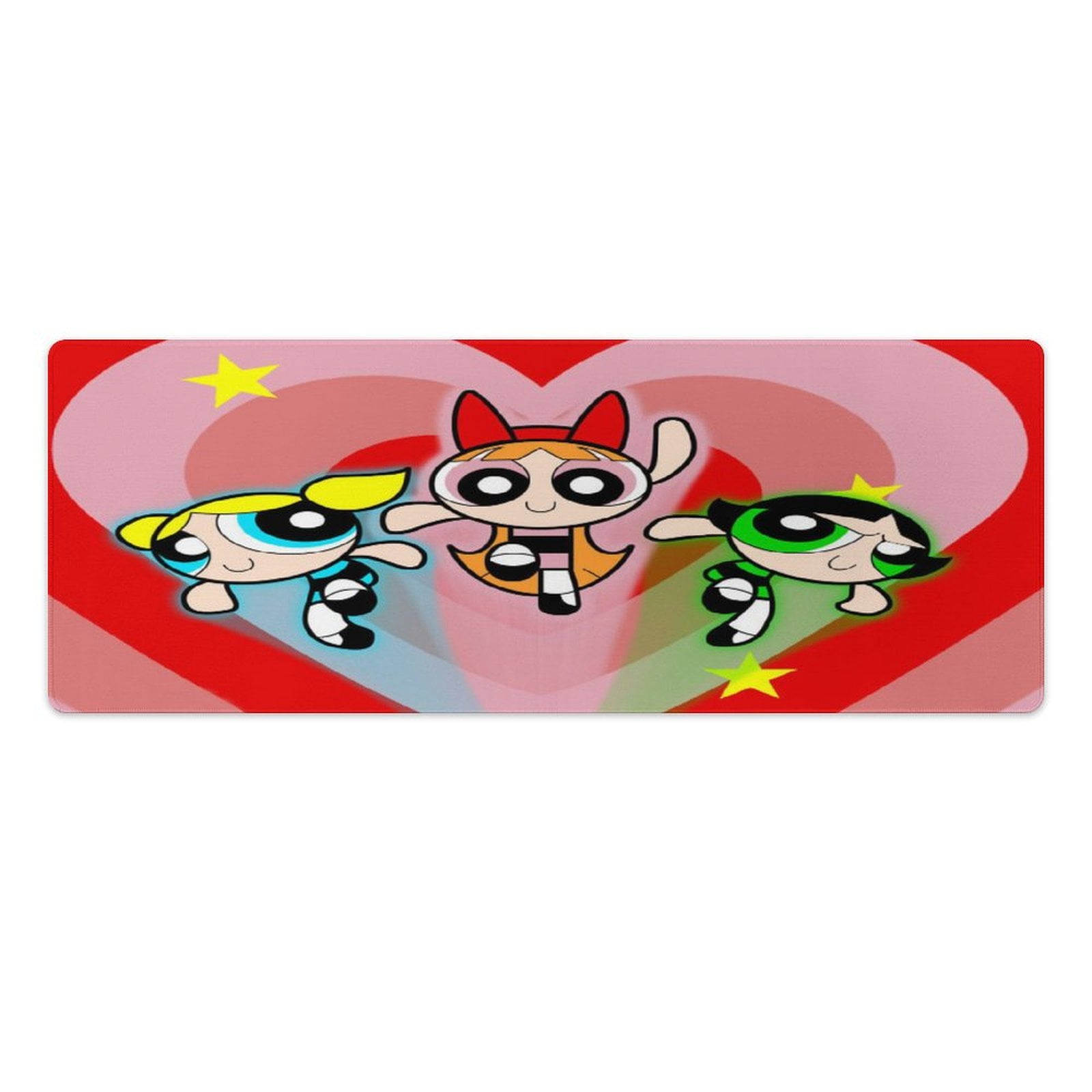 Powerpuff Girls Mouse Pad with Stitched Edge Desk Mat Keyboard Pad for ...
