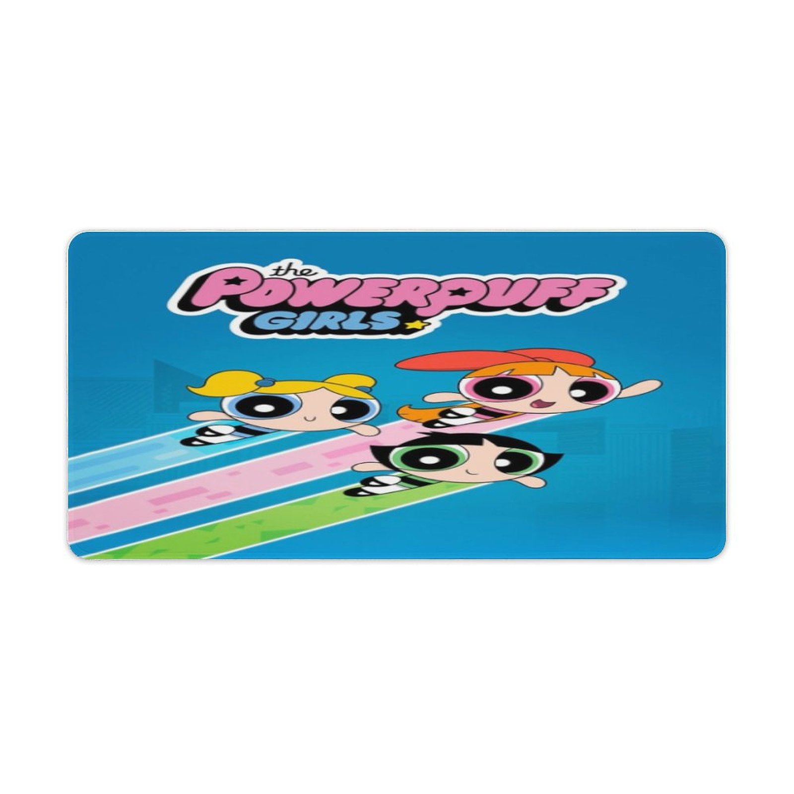 Powerpuff Girls Mouse Pad with Stitched Edge Desk Mat Keyboard Pad for ...