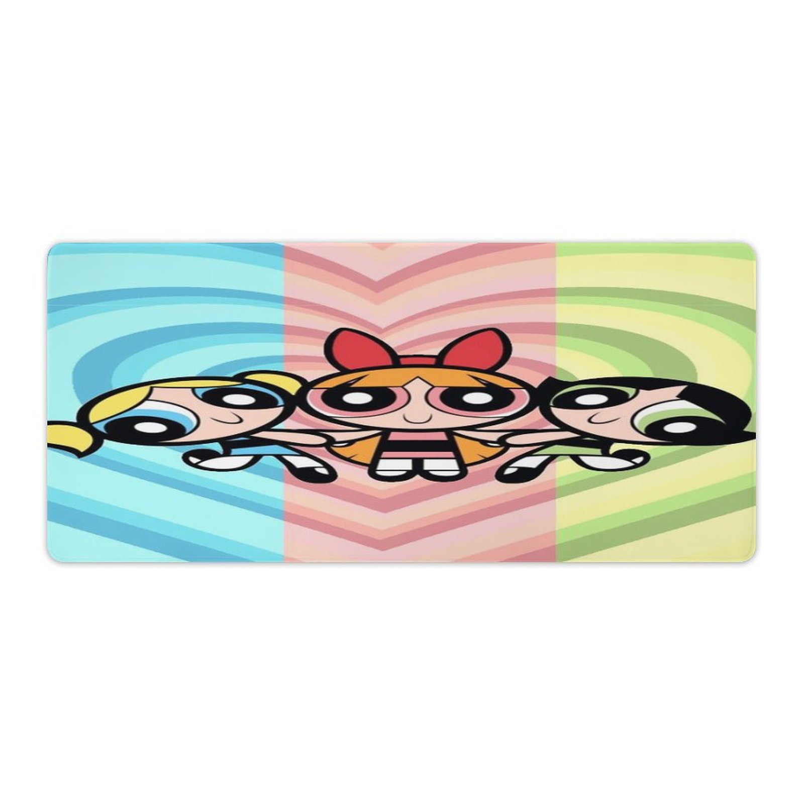 Powerpuff Girls Mouse Pad with Stitched Edge Desk Mat Keyboard Pad for ...