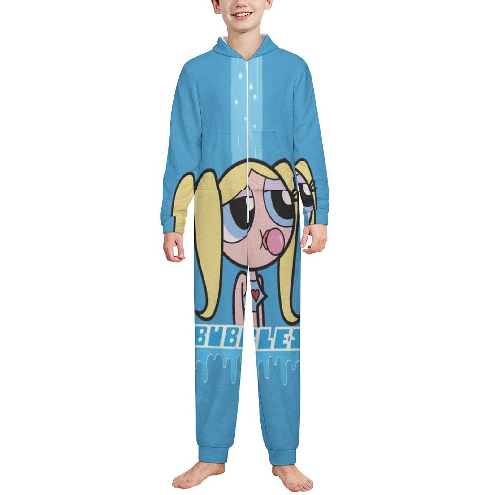 Powerpuff Girls Onesie Pajama Sleepwear Fleece Jumpsuits for Daily ...