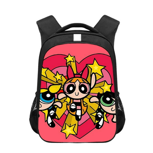 Powerpuff Girls Print Backpack Cartoon Breathable Elementary School ...