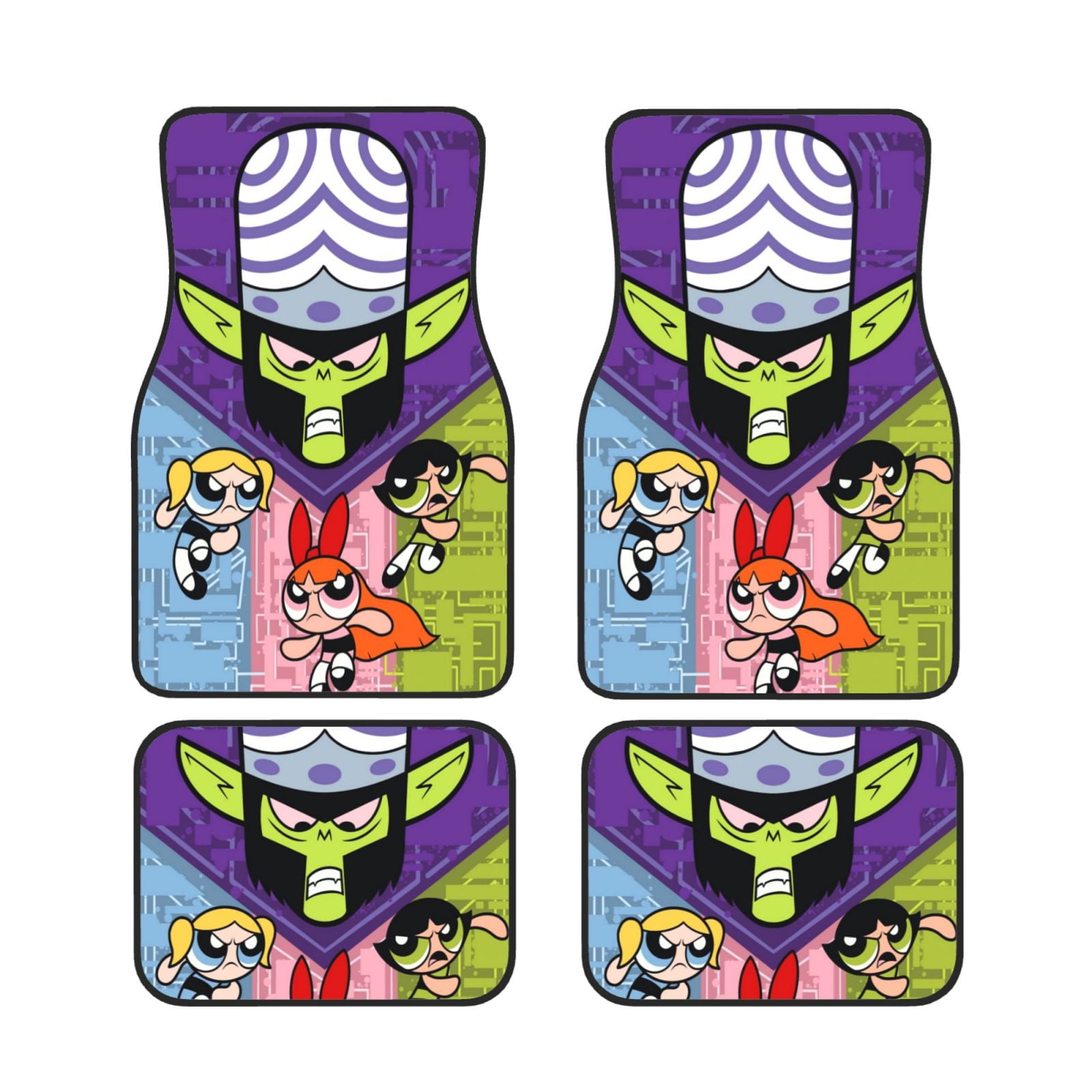 Powerpuff Girls Print Car Floor Mat Durable Fabric Heavy Duty Auto ...
