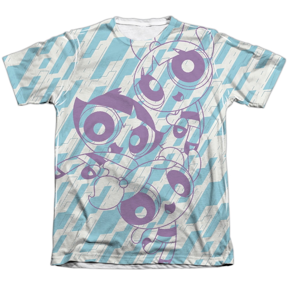 Powerpuff Girls - Purple Pattern - Short Sleeve Shirt - Small - Walmart.com