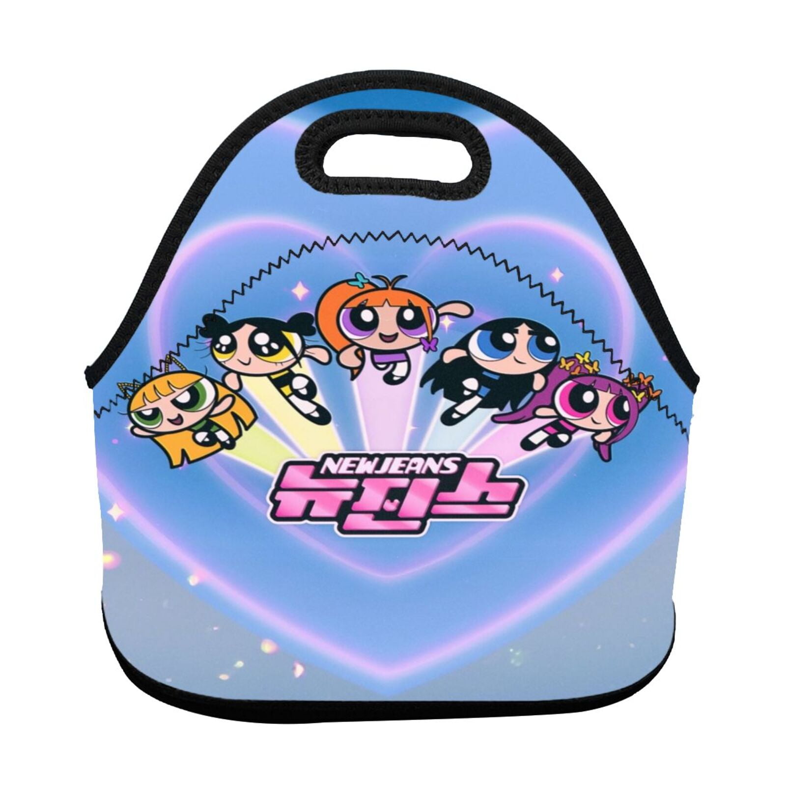 Powerpuff Reusable Neoprene Lunch Bag Insulated Lunch Box Thermal Lunch ...