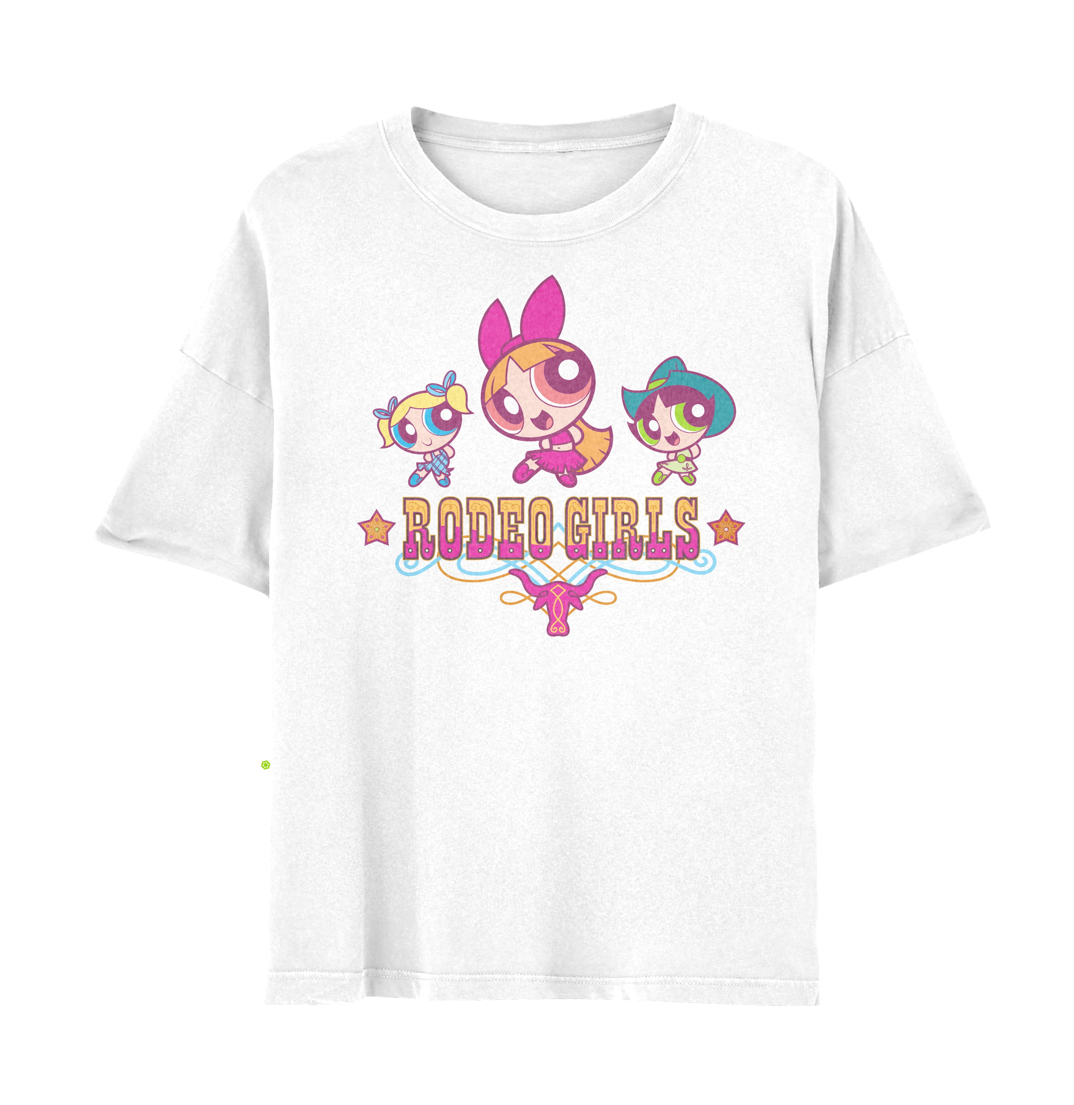 Powerpuff Girls Rodeo Girls Mens and Womens Short Sleeve T-Shirt (White ...