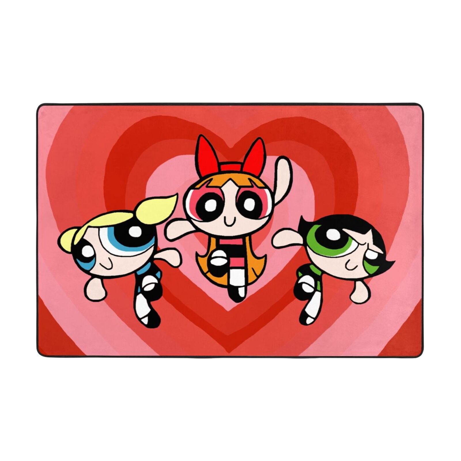 Powerpuff Girls Rug Cartoon Character Carpet For Bedroom Livingroom ...
