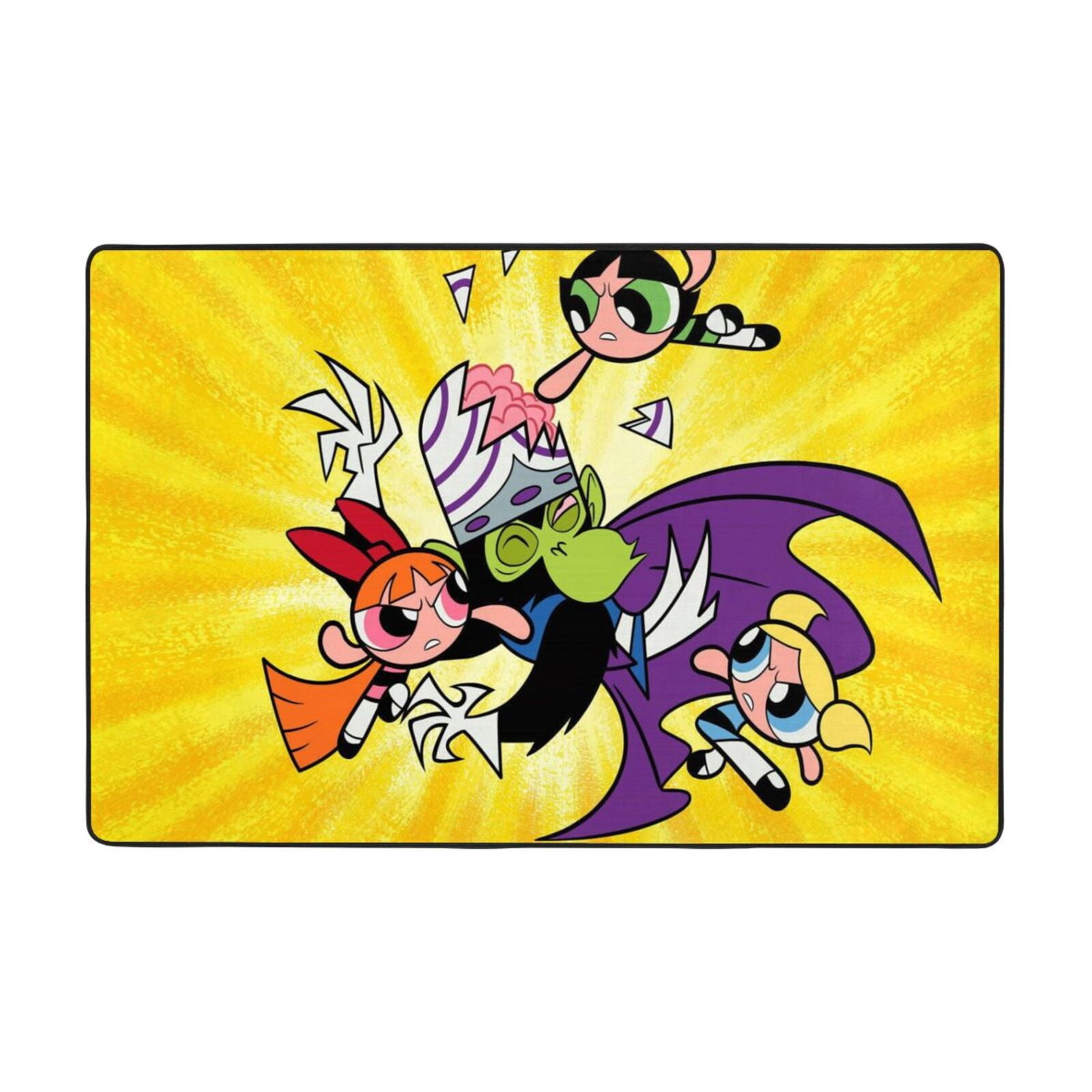 Powerpuff Girls Rug Cartoon Character Carpet For Bedroom Livingroom ...
