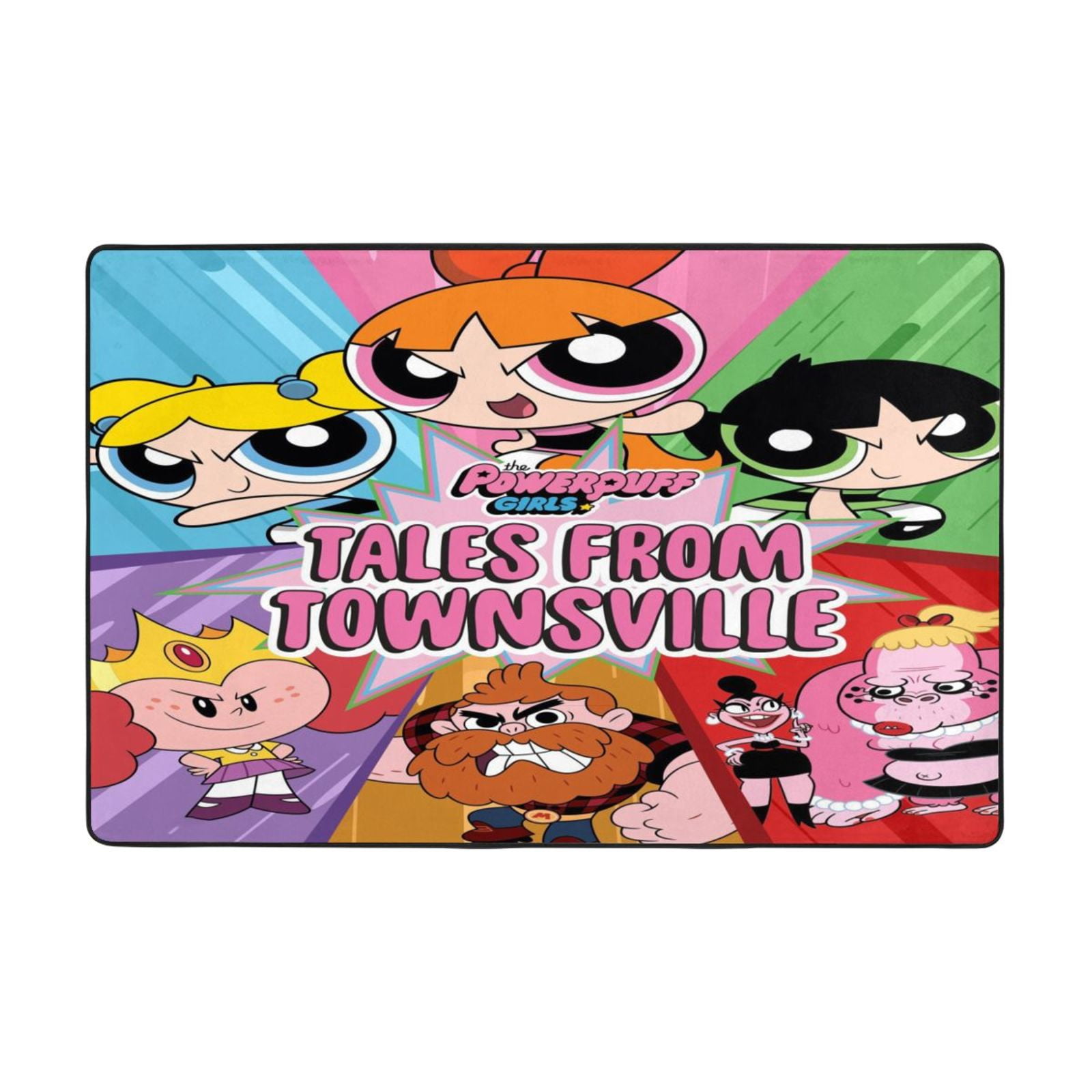 Powerpuff Girls Rug Cartoon Character Carpet For Bedroom Livingroom ...