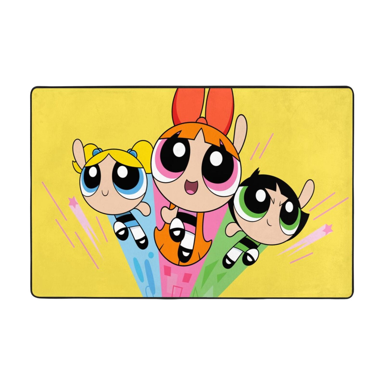 Powerpuff Girls Rug Cartoon Character Carpet For Bedroom Livingroom ...