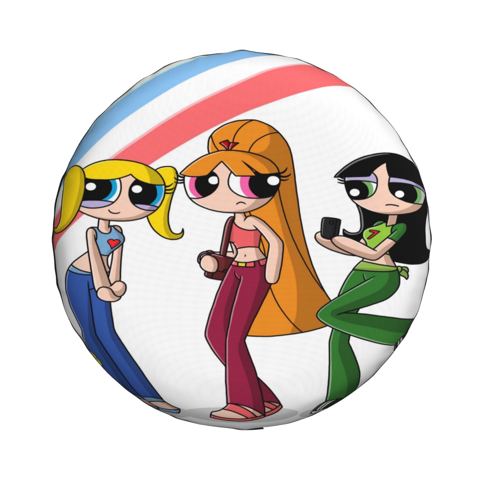 Powerpuff Girls Spare Tire Cover Animal Cute Cartoon Weatherproof ...