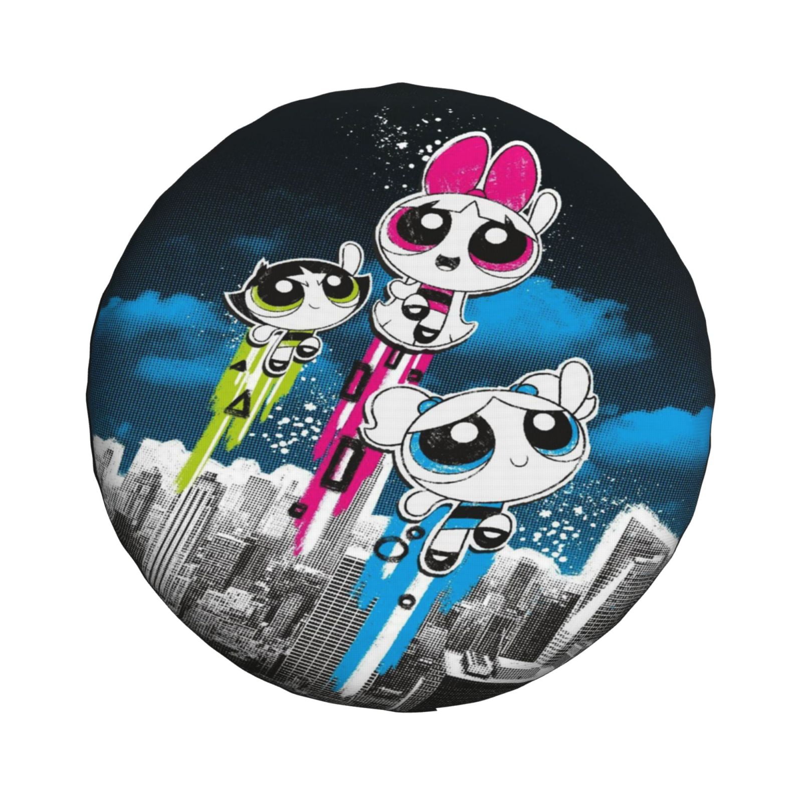 Powerpuff Girls Spare Tire Cover Animal Cute Cartoon Weatherproof ...