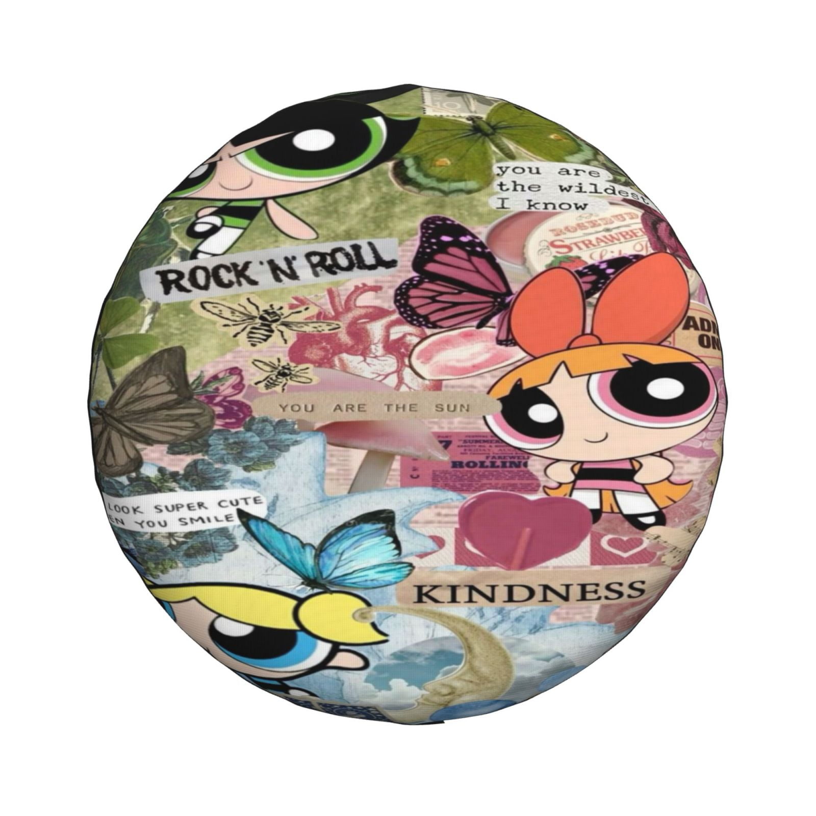 Powerpuff Girls Spare Tire Cover Animal Cute Cartoon Weatherproof ...