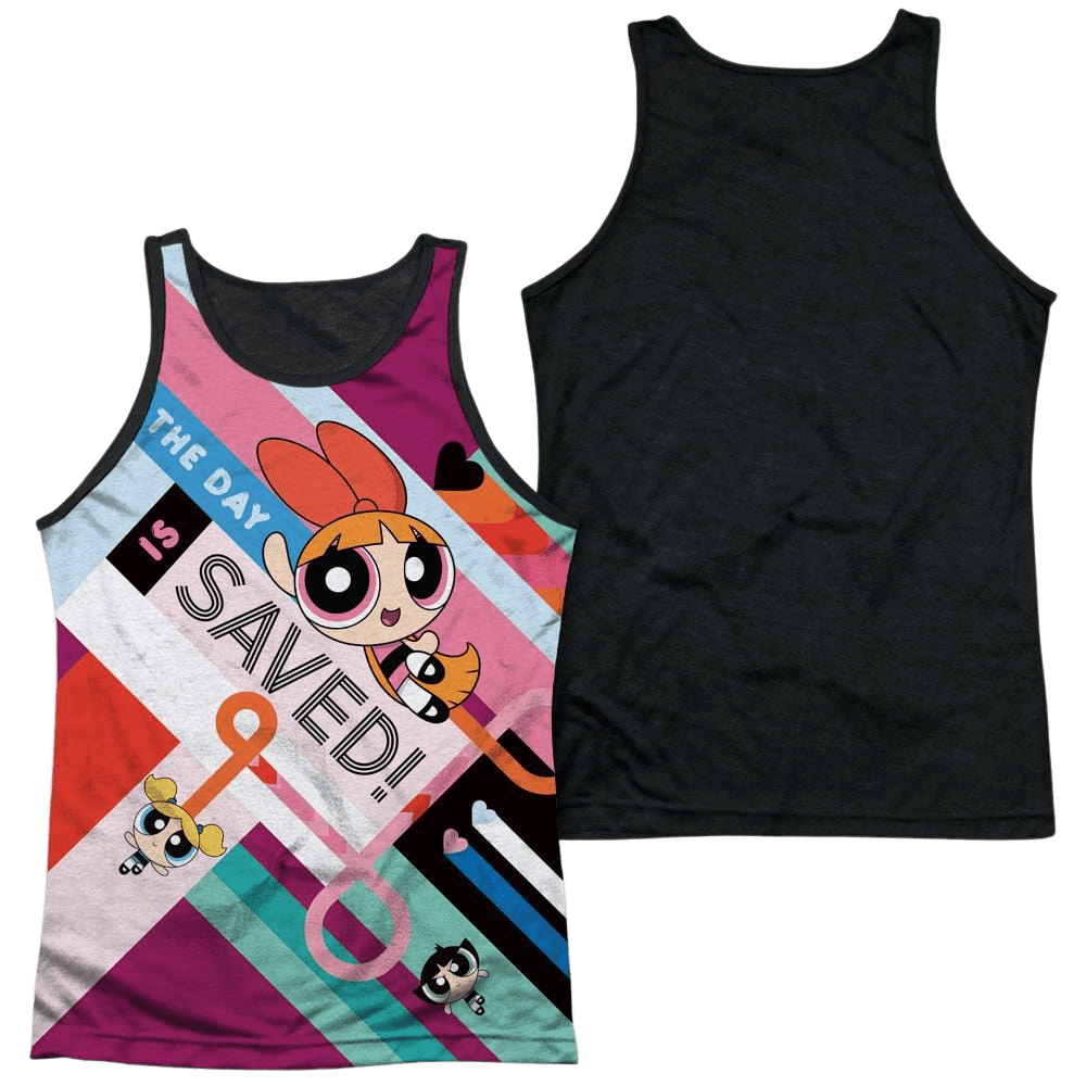 Powerpuff Girls The Day Is Saved Men's Black Back Tank - Walmart.com