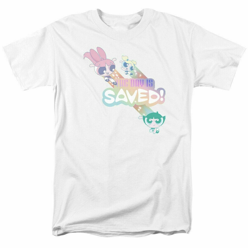 Powerpuff Girls The Day Is Saved T Shirt Mens Licensed Cartoon ...