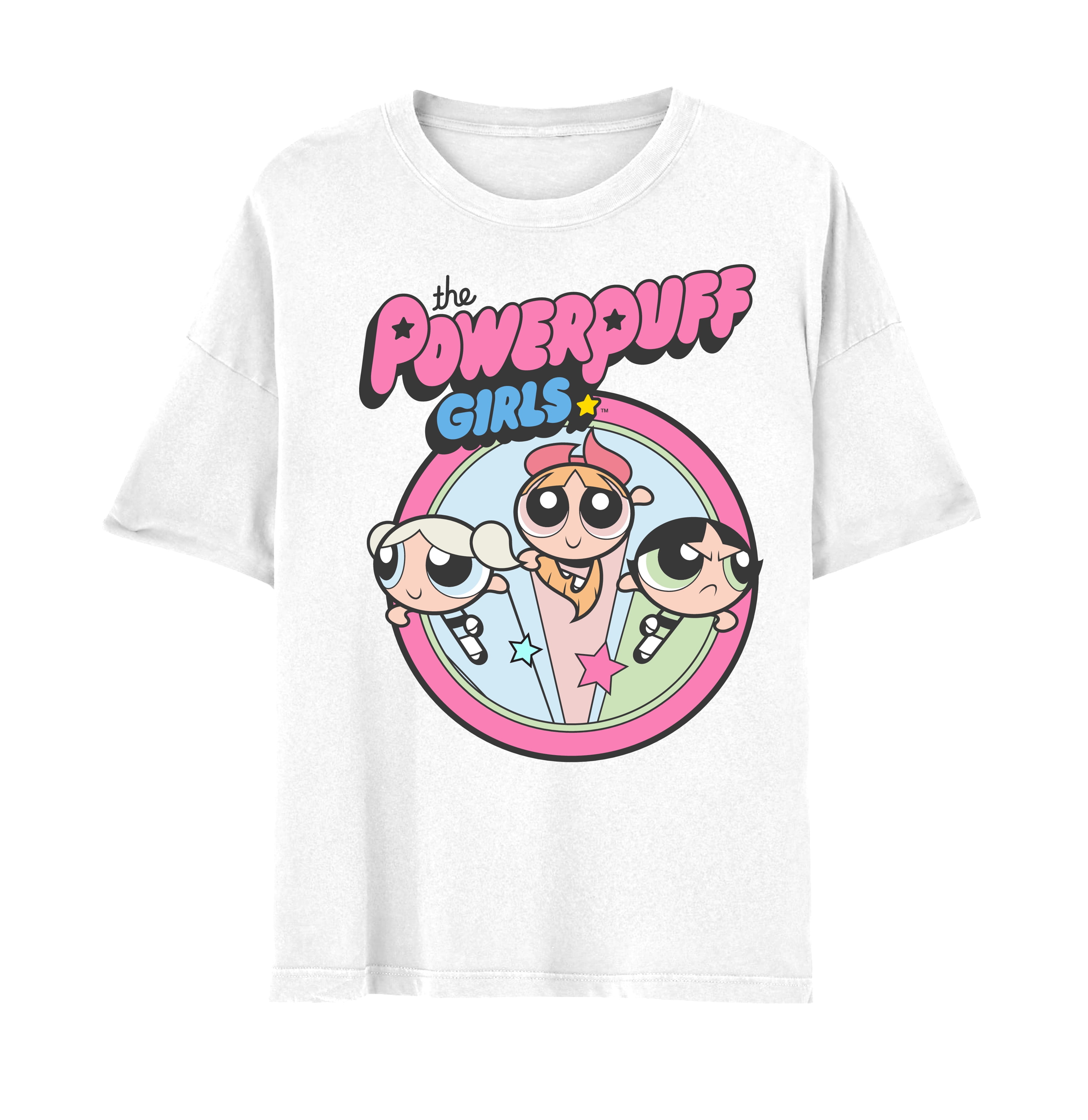 Powerpuff Girls The Girls Mens and Womens Short Sleeve T-Shirt (White ...