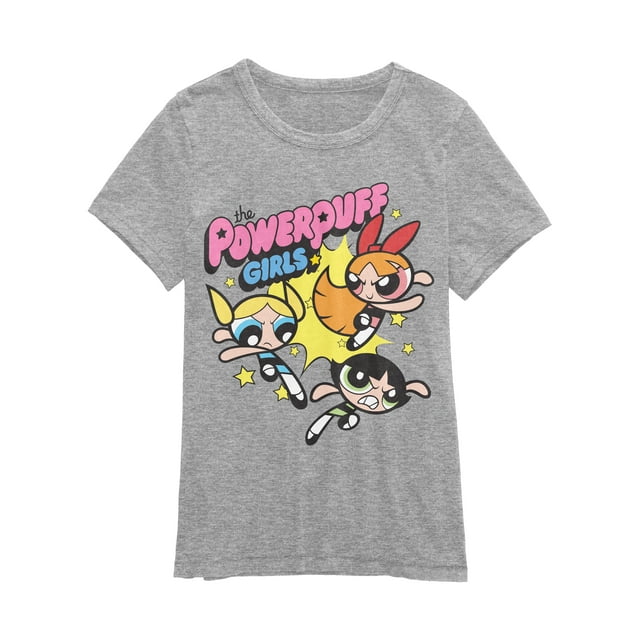 Powerpuff Girls Tough Stuff Mens and Womens Short Sleeve T-Shirt (Light ...