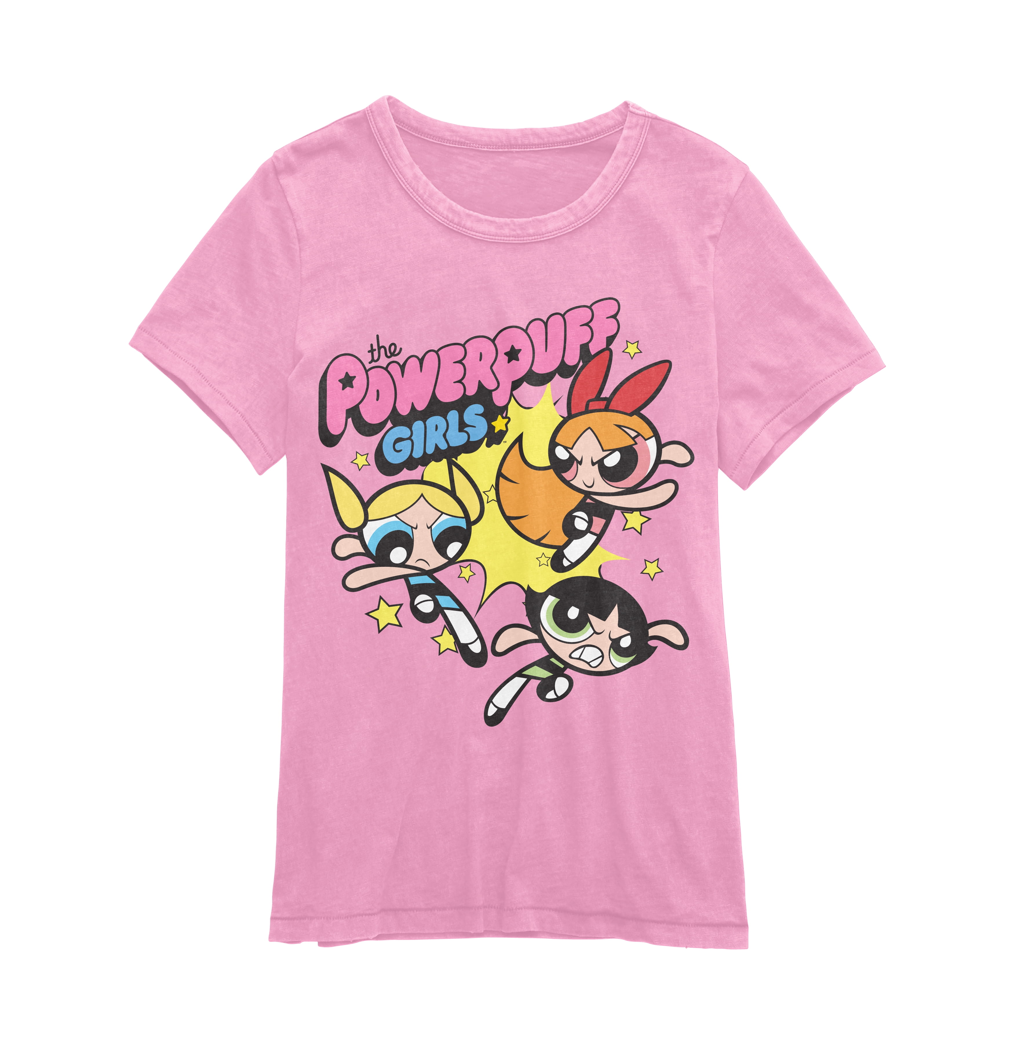 Powerpuff Girls Tough Stuff Mens and Womens Short Sleeve T-Shirt (Light ...