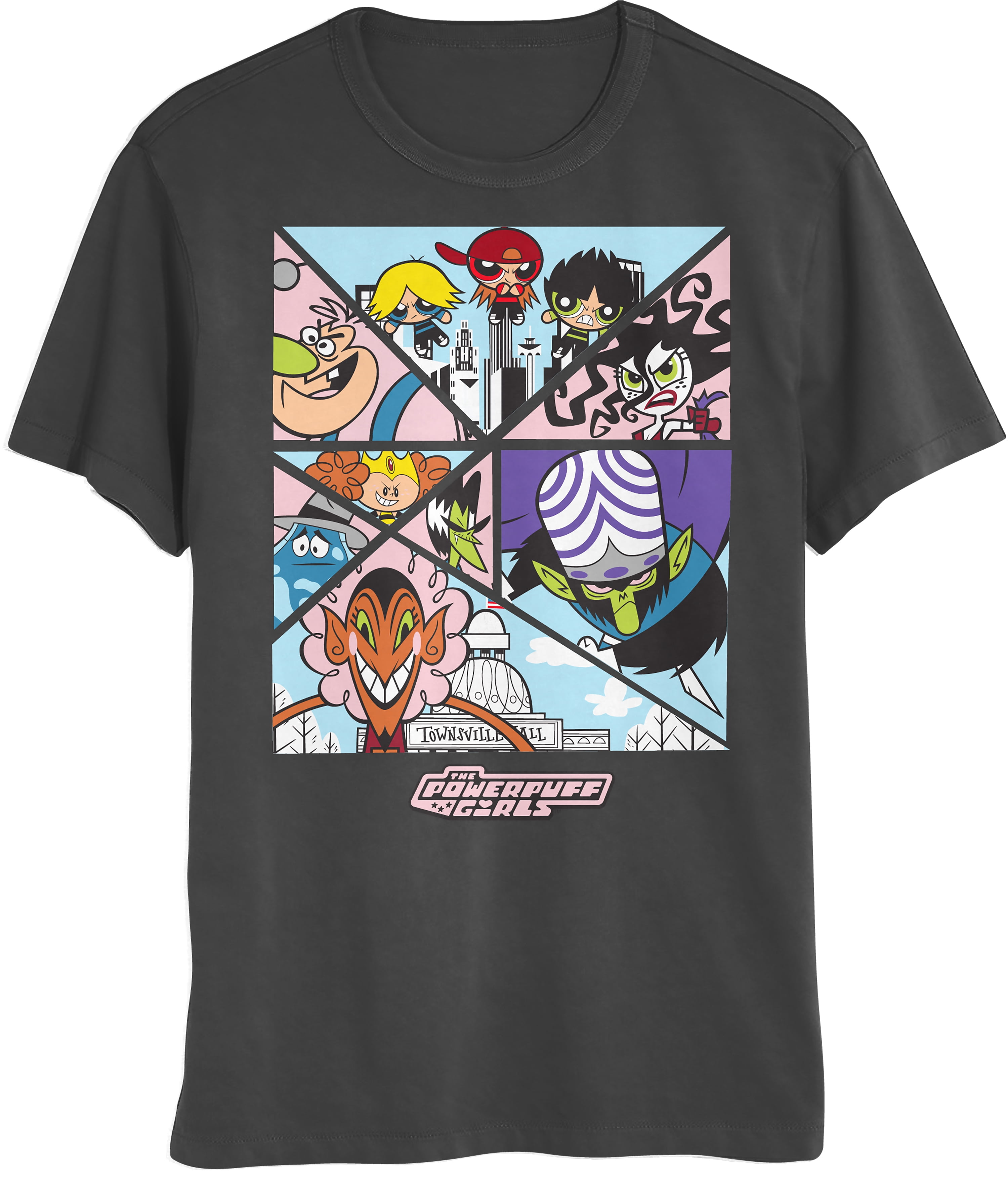 Powerpuff Girls Villains Mens and Womens Short Sleeve T-Shirt (Black, S ...