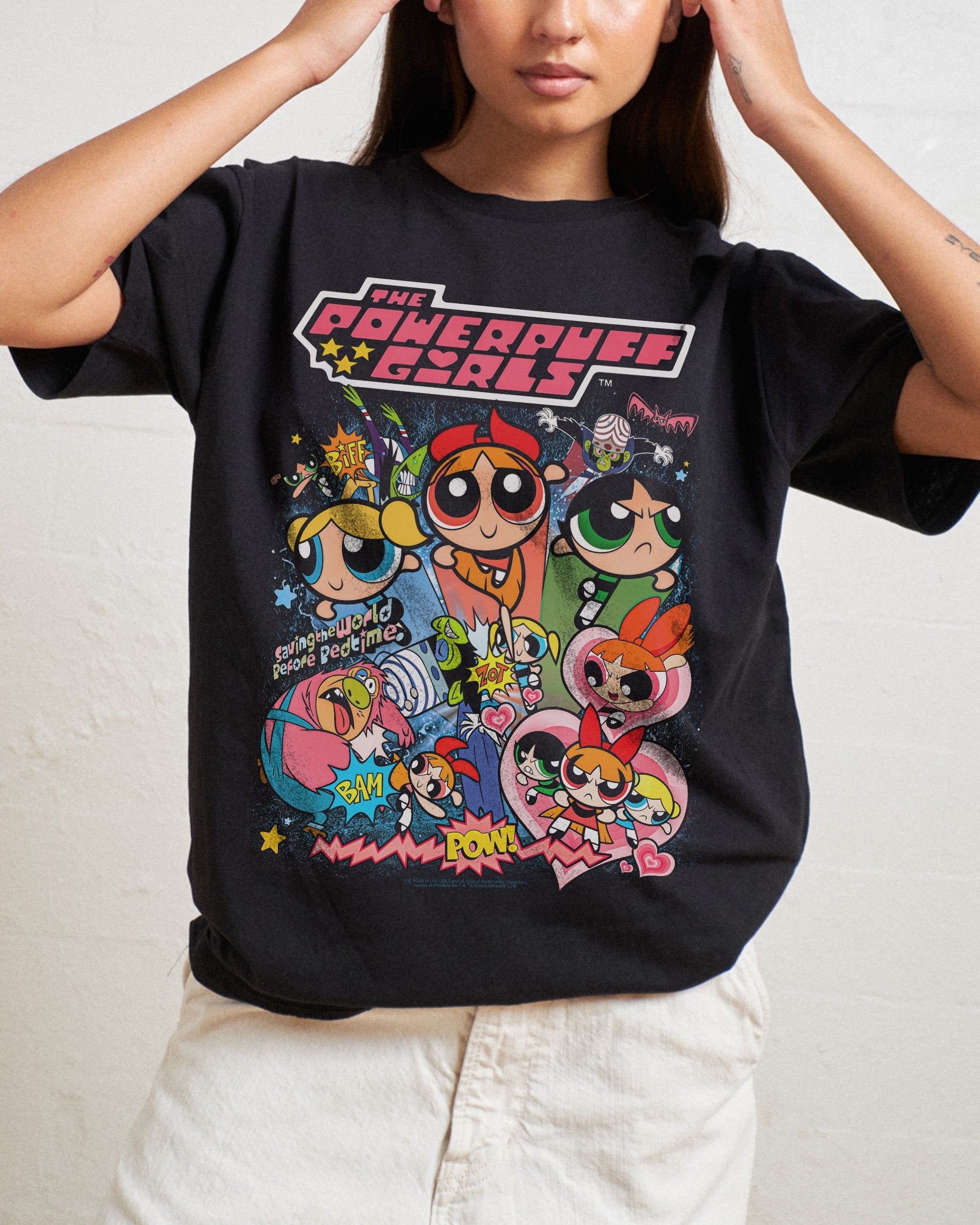 Powerpuff Girls Vintage Unisex Men and Women Adult T-shirt Shirt Movie ...