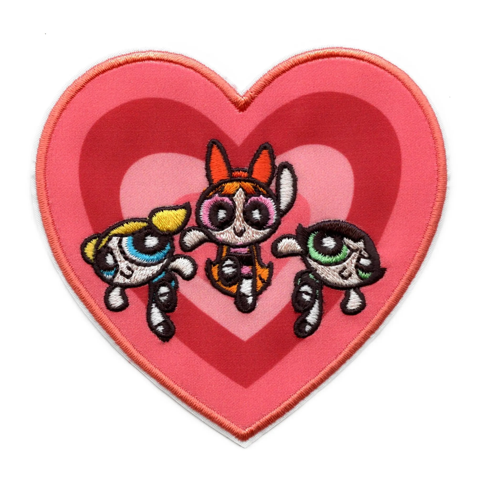 Powerpuff Girls With Heart Patch Cartoon Network Animation Embroidered ...