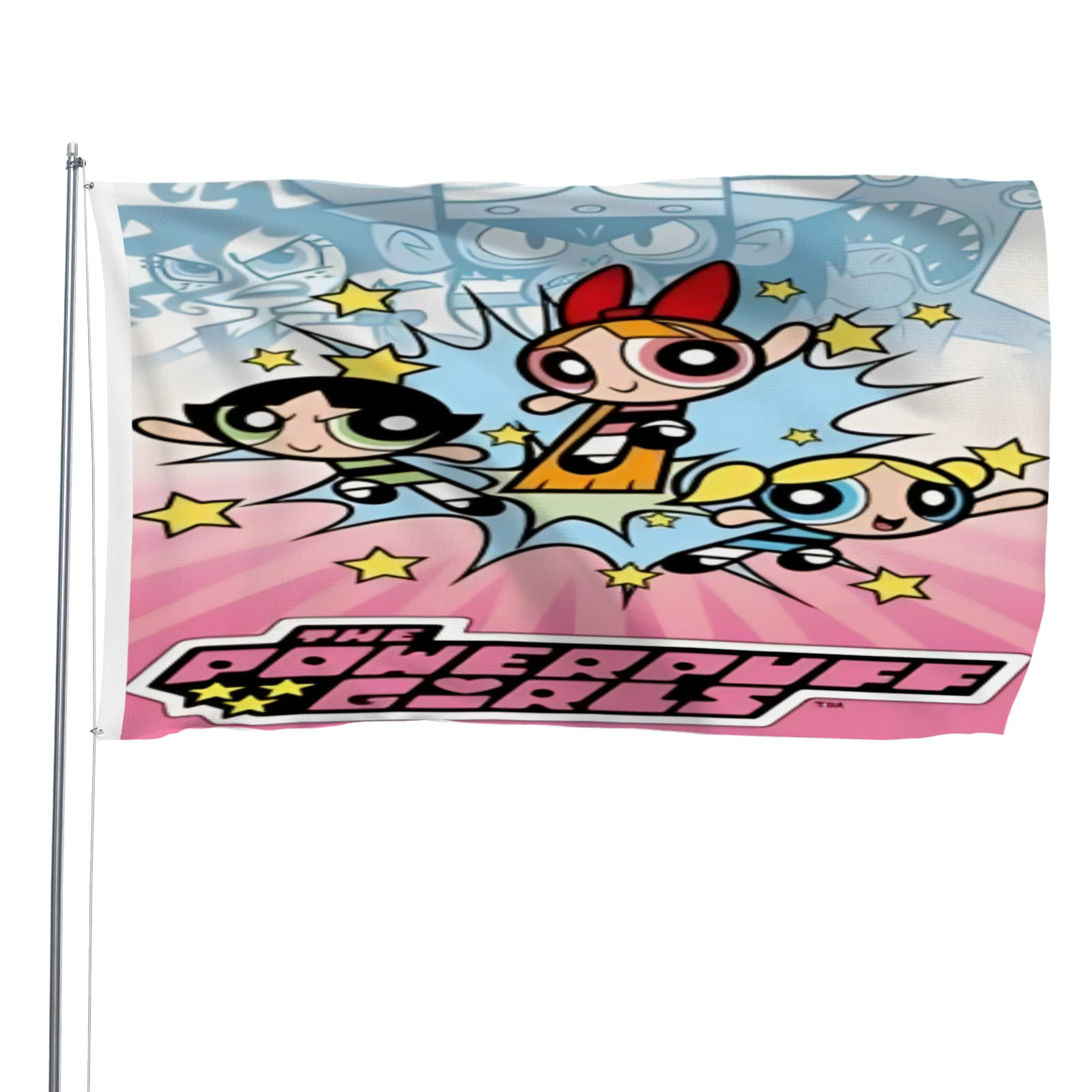 The Powerpuff Girls flag perfect for outdoor decoration, can be hung ...