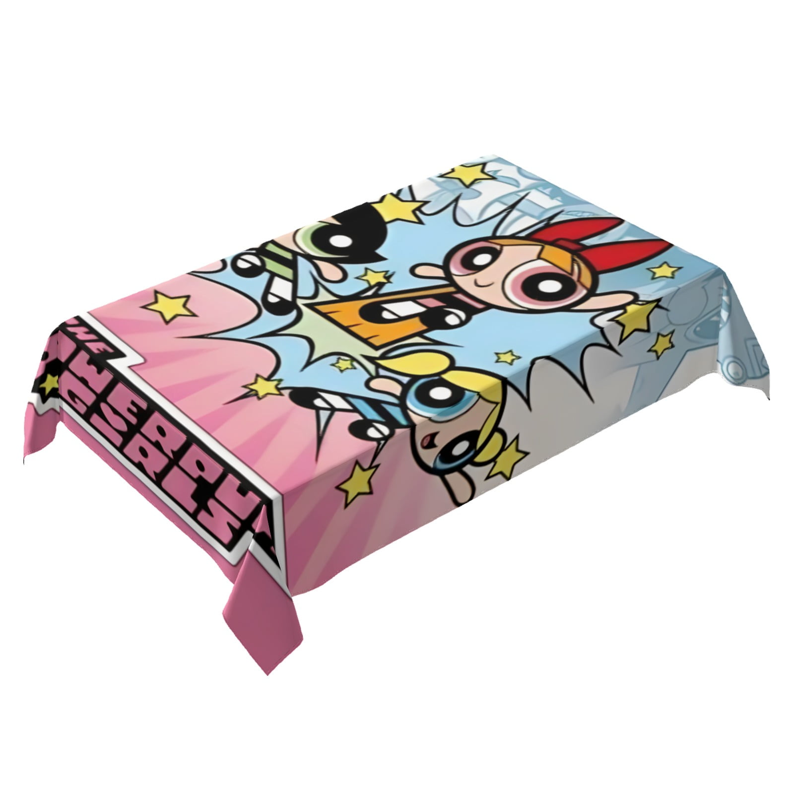 The Powerpuff Girls square tablecloth has an iconic print, fits most ...