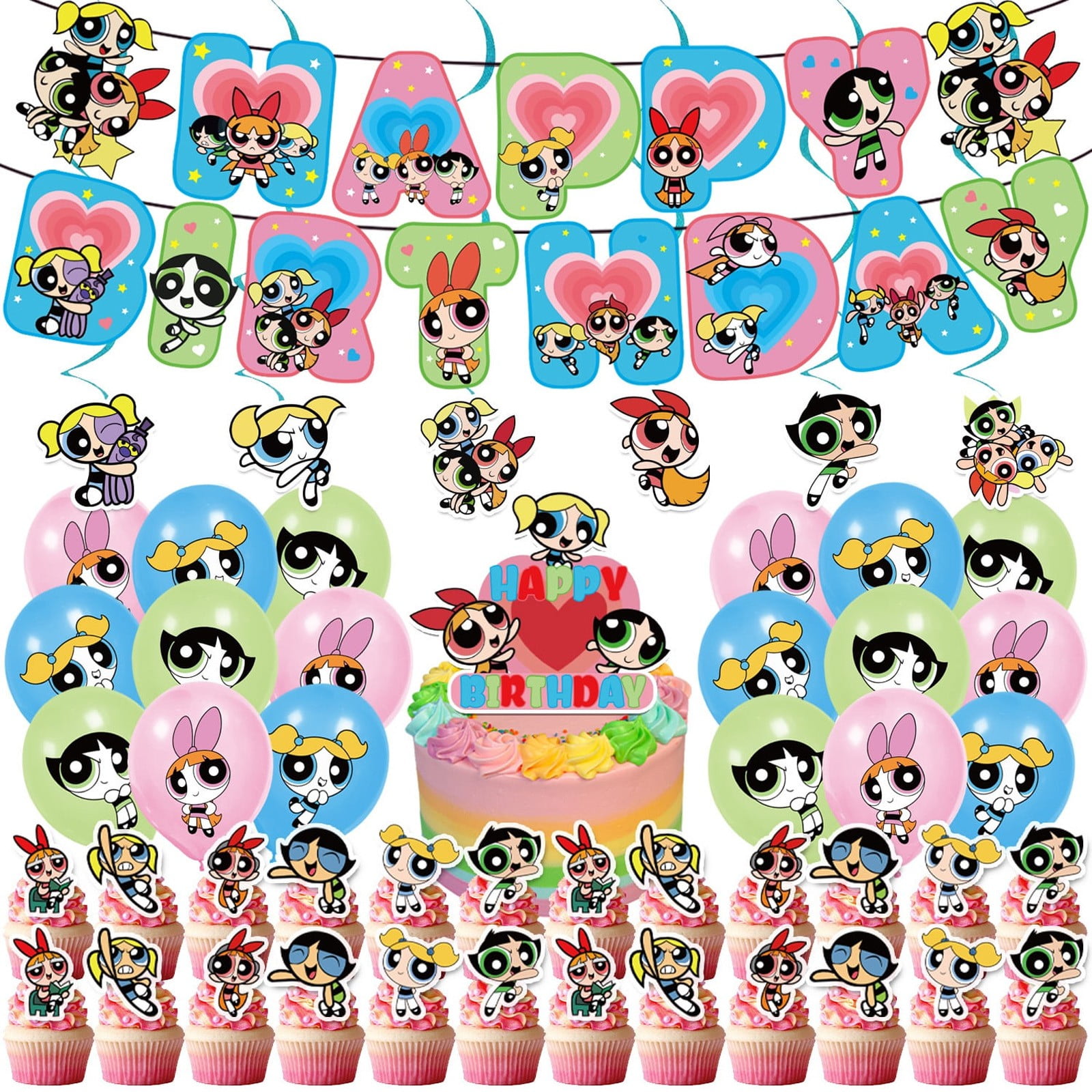 The Powerpuff Girlse Birthday Party Decorations ,The Powerpuff Girlse ...