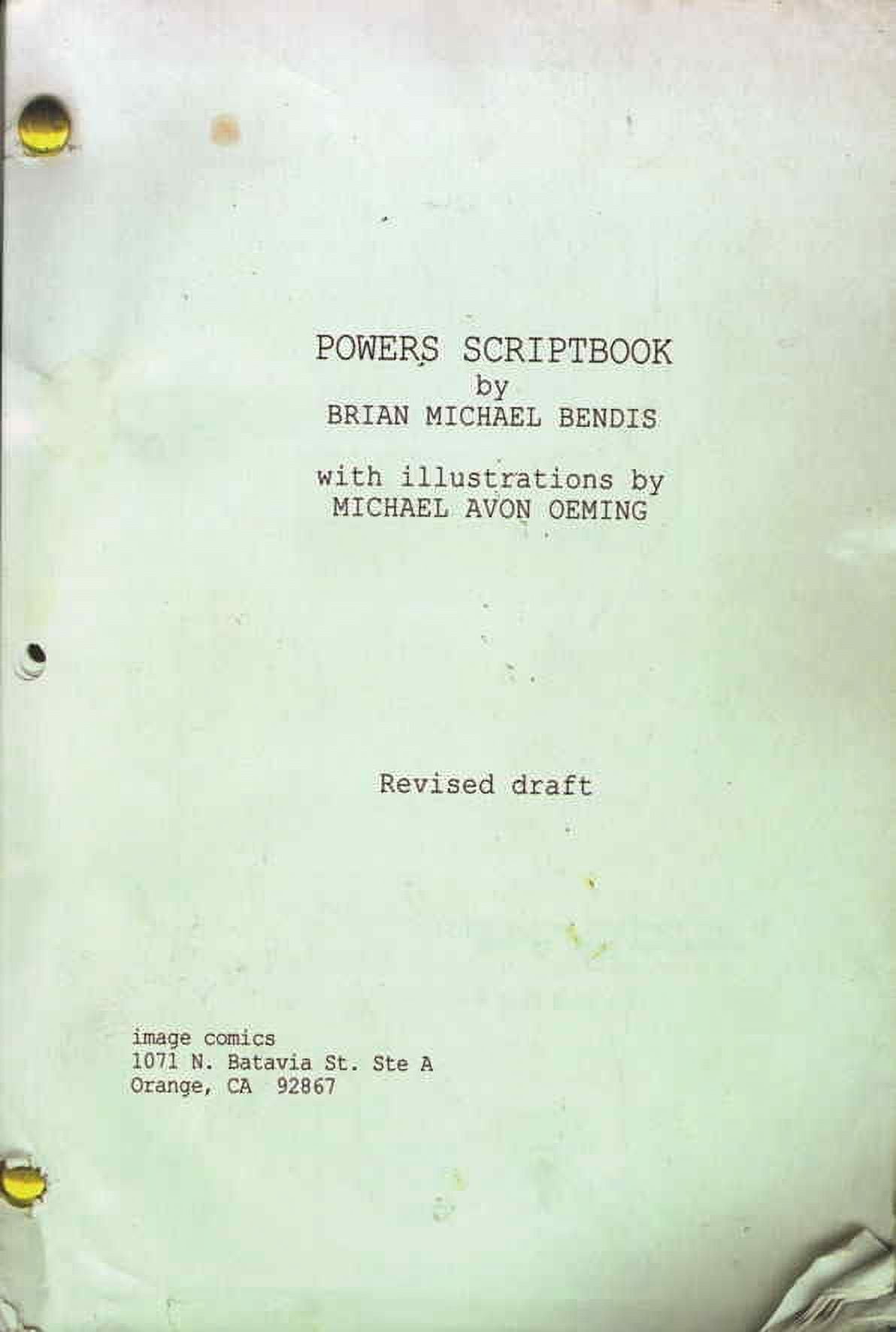 Powers Scriptbook TPB #1 VF ; Image Comic Book - Walmart.com