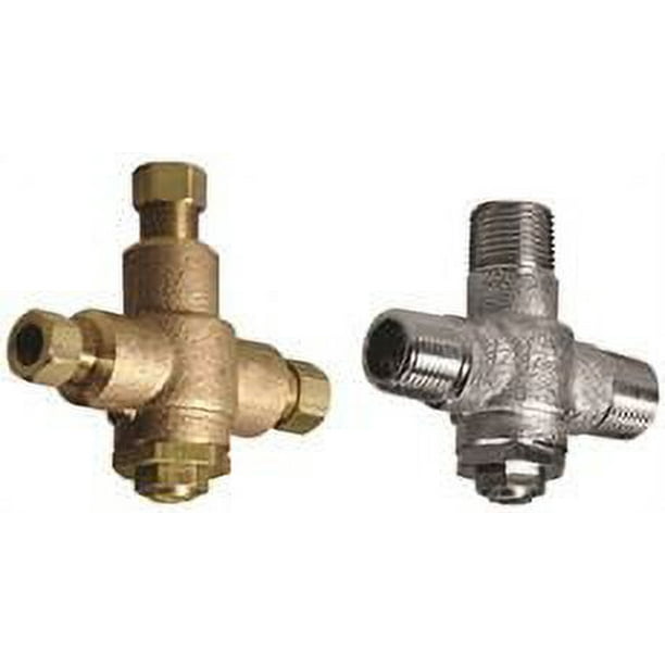 Powers Under Counter Thermostatic Mixing Valve, 3/8 In. Compression ...