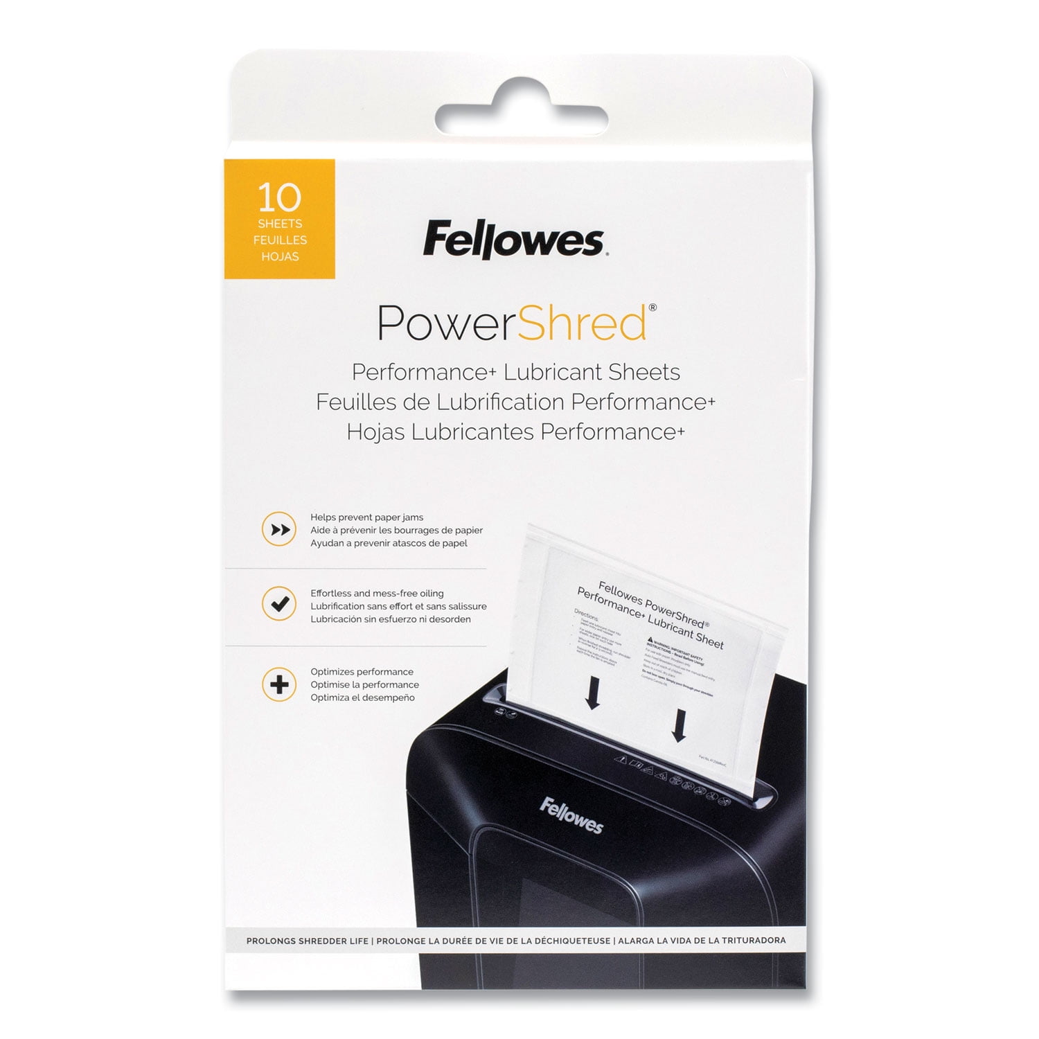 Powershred Performance+ Lubricant Sheets, 8.5 x 6, 10/Pack | Bundle of ...