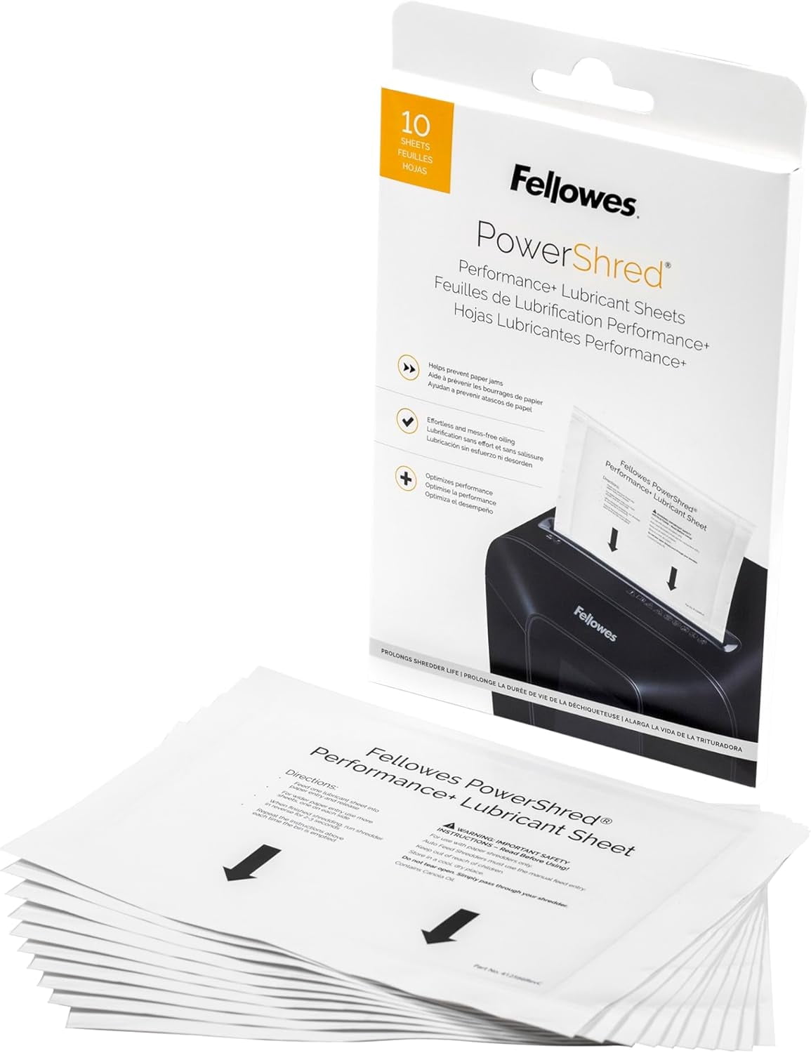 Powershred Performance Paper Shredder Lubricant Sheets with Paper ...