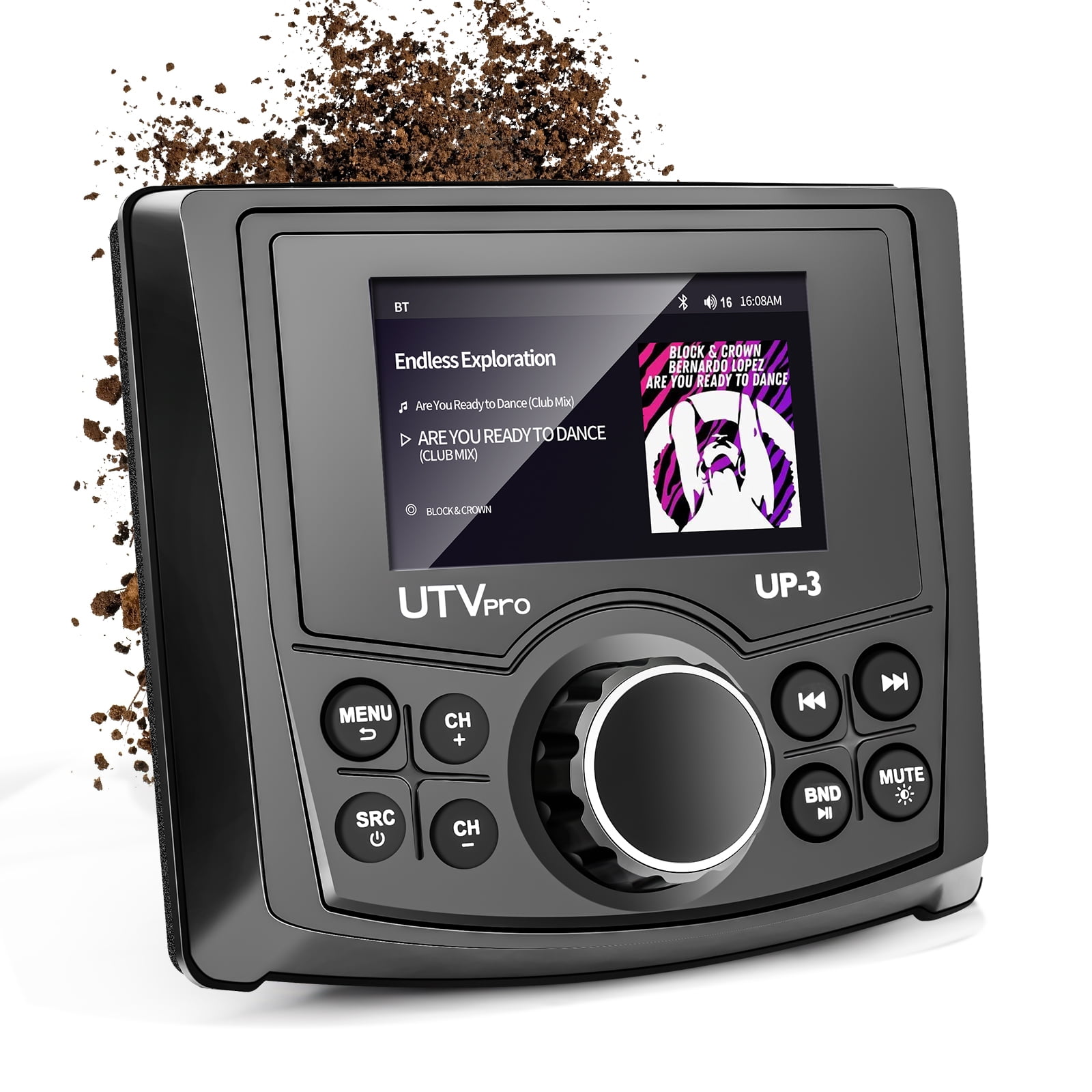 Powersports UTV Stereo AM/FM with Bluetooth Streaming 3 Zone ...