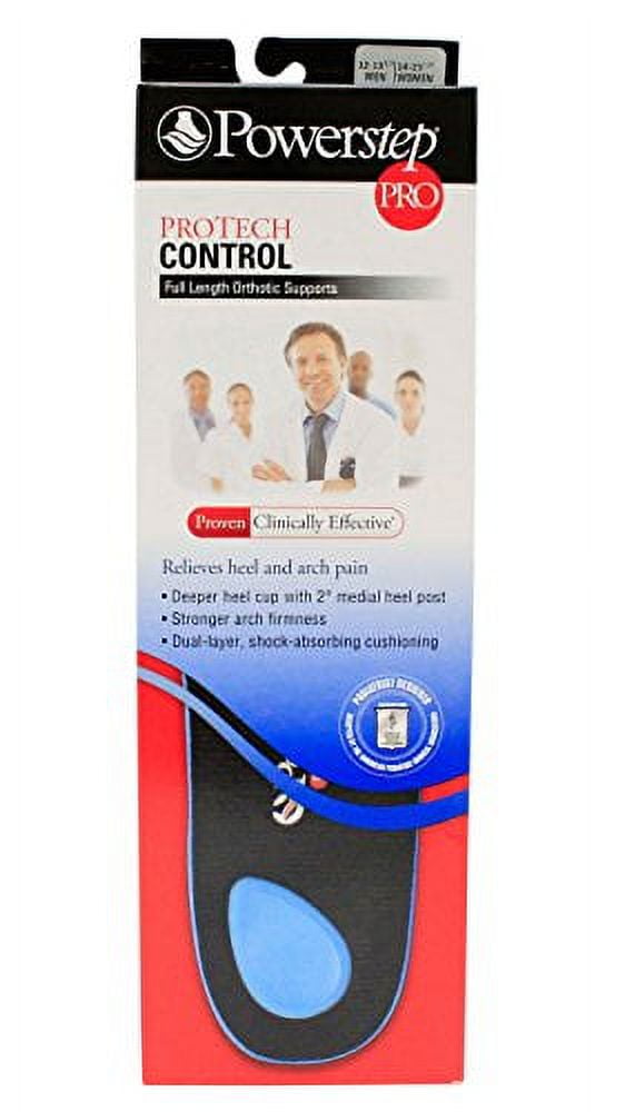 Powerstep Protech Control Orthotic Insoles Full Length Size: IJ - M12 ...