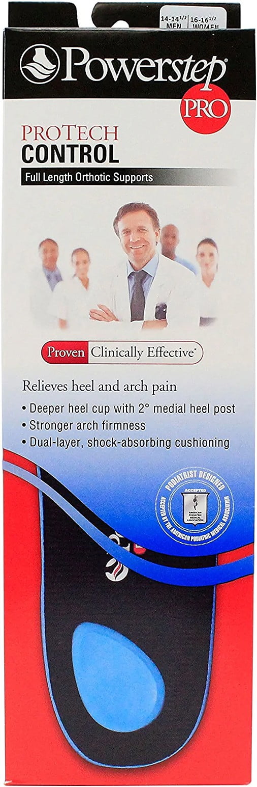 Powerstep SIZE K Protech CONTROL Full Length Orthotics M: 14 – 15 (Each ...
