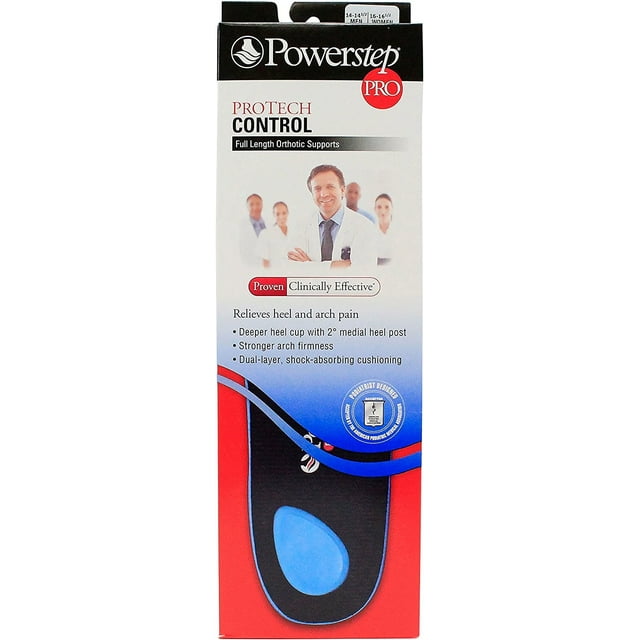 Powerstep SIZE K Protech CONTROL Full Length Orthotics M: 14 – 15 (Each ...