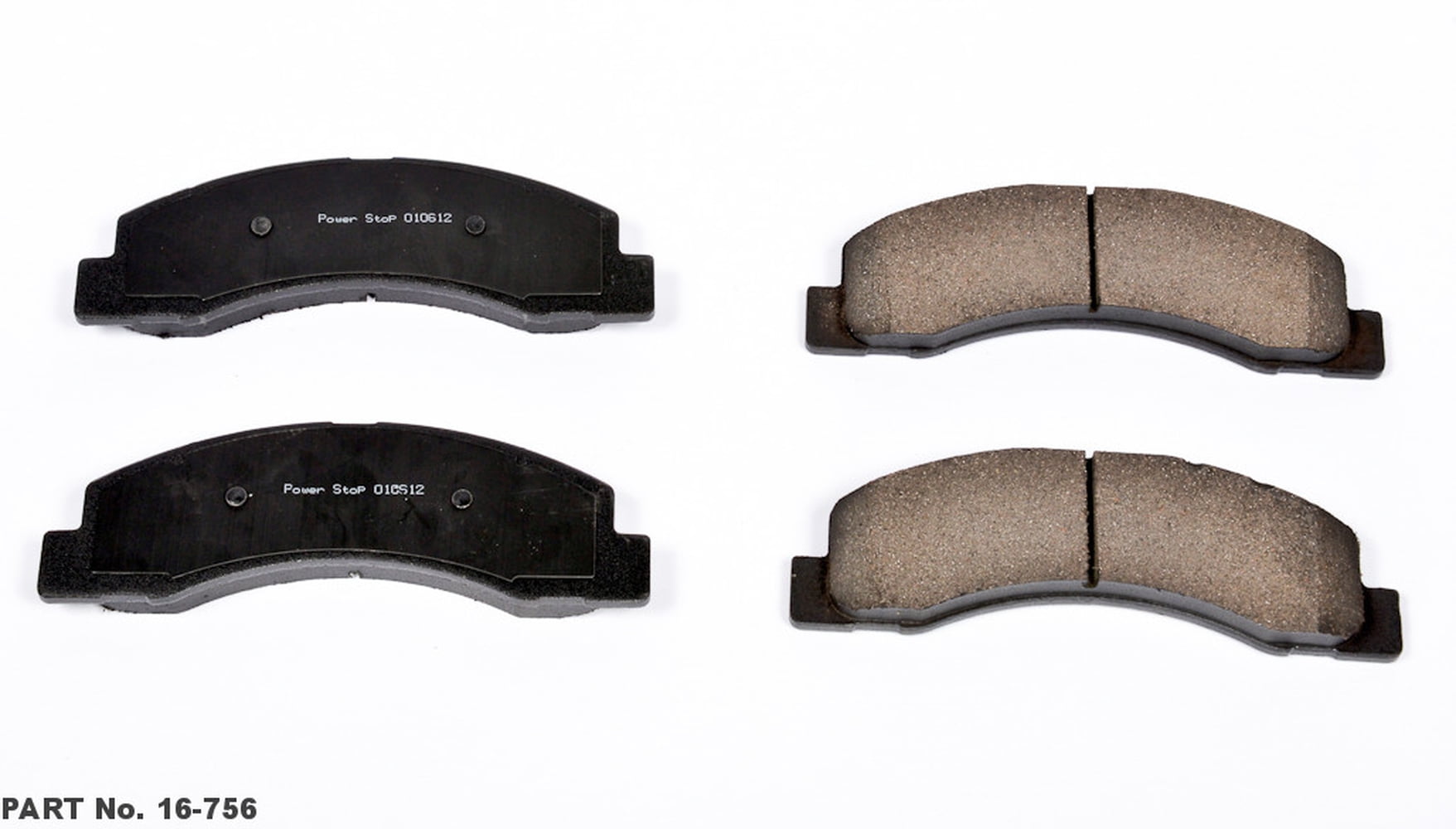 Powerstop 16-756 PSB16-756 EVOLUTION CLEAN RIDE CERAMIC BRAKE PADS ...